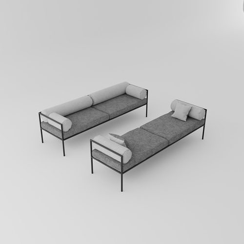 Exterior Sofas 3D model | CGTrader