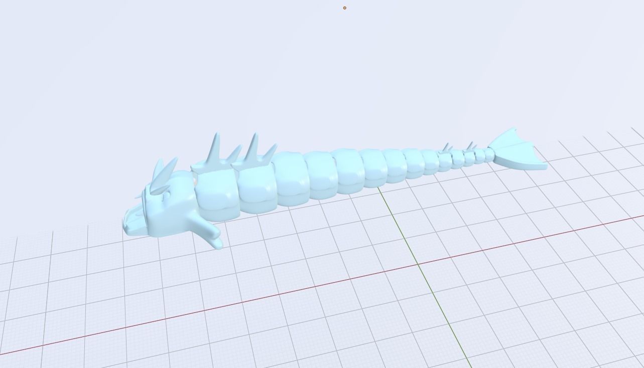 GYARADOS - POKEMON FLEXI ARTICULADO 3D model 3D printable | CGTrader