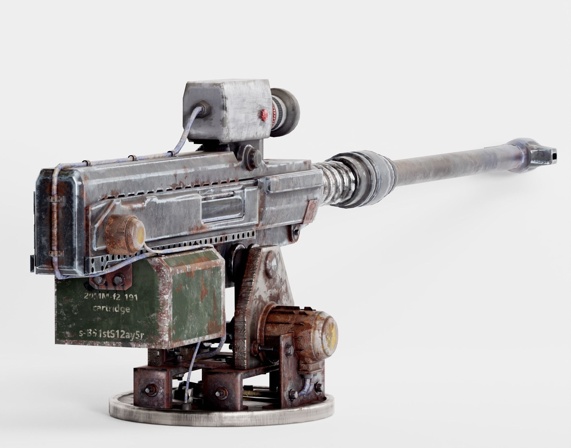 3D model Sniper super rifle turret gun da1 VR / AR / low-poly | CGTrader