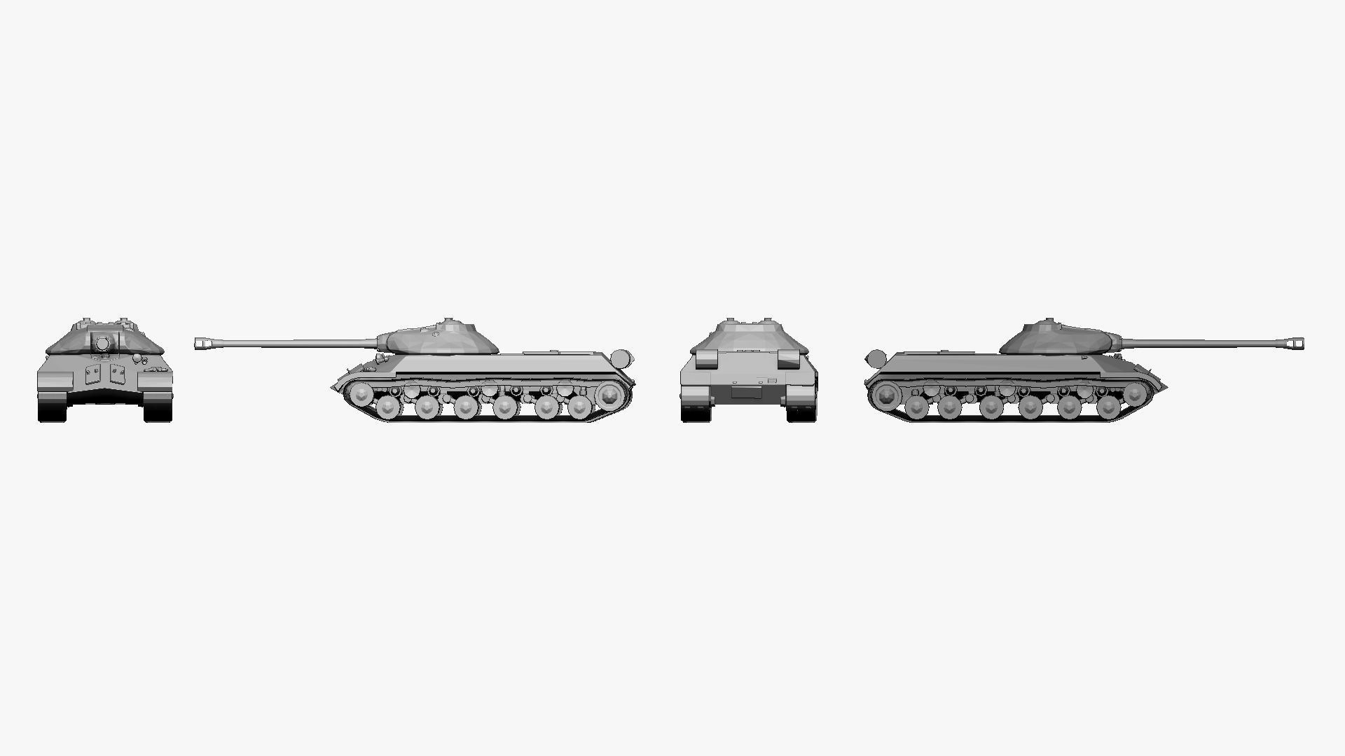 001147 soviet tank is3 3d print ready 3D model 3D printable | CGTrader