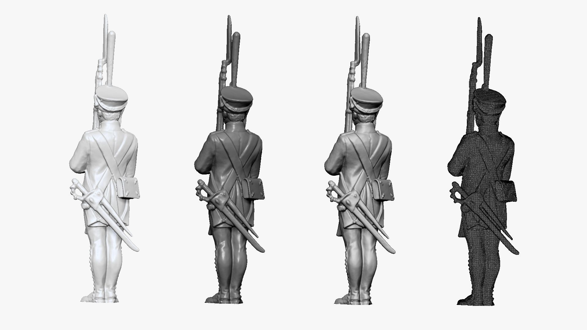 001182 musketeer 3d print ready 3D model 3D printable | CGTrader