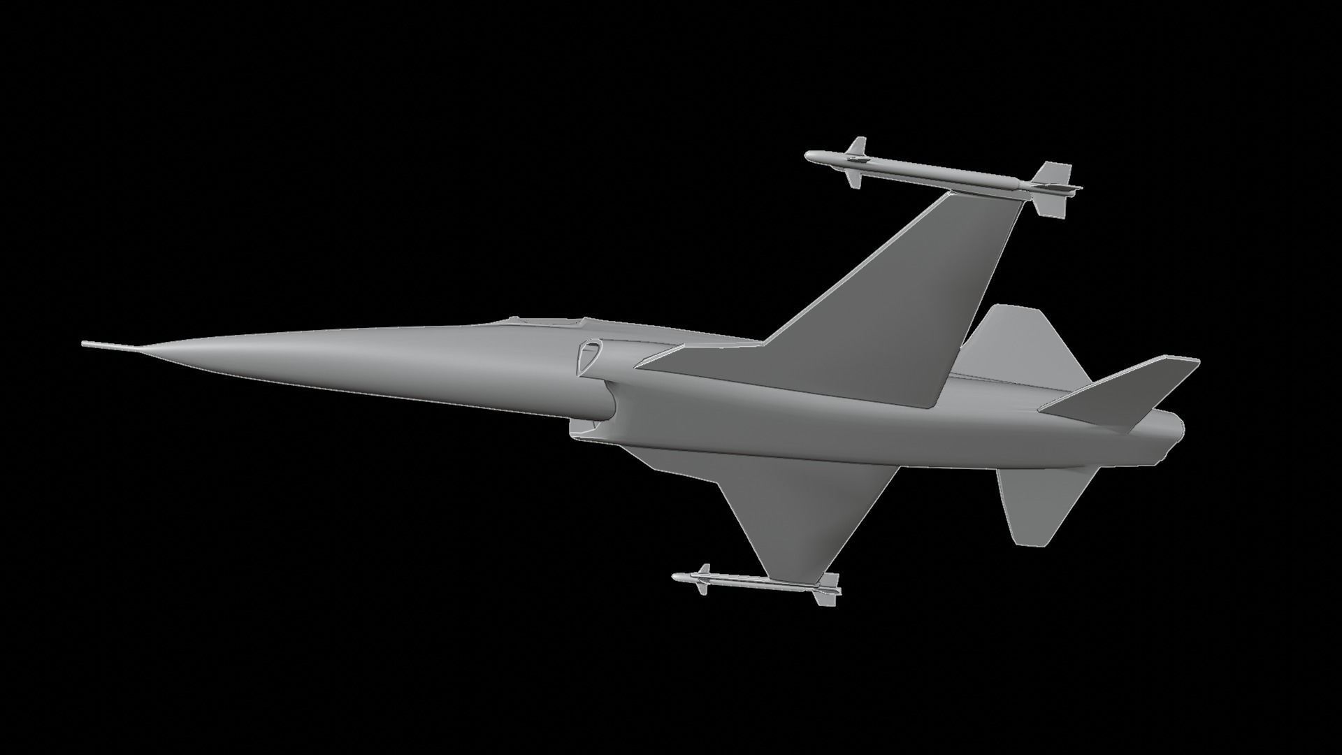 Modern Fighter Jet - Northrop F-5 Freedom Fighter 3D model 3D printable ...