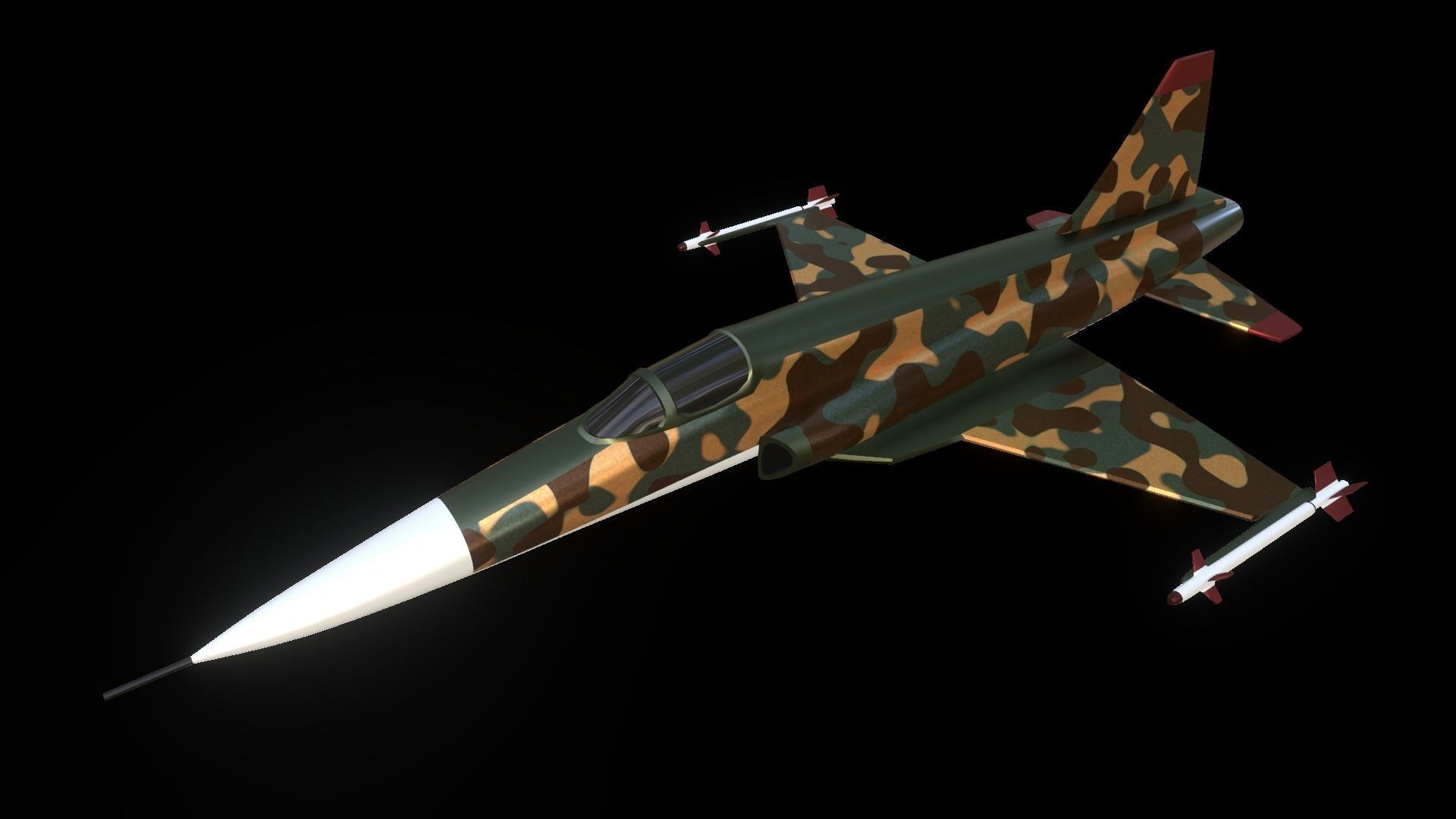 Modern Fighter Jet - Northrop F-5 Freedom Fighter 3D model 3D printable ...