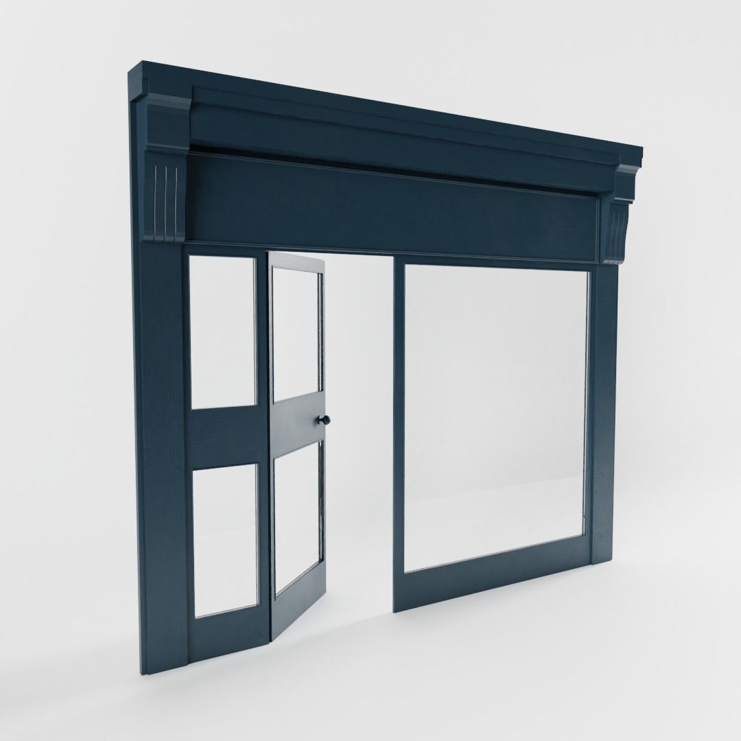 Small Classic Shop Front 3D model | CGTrader