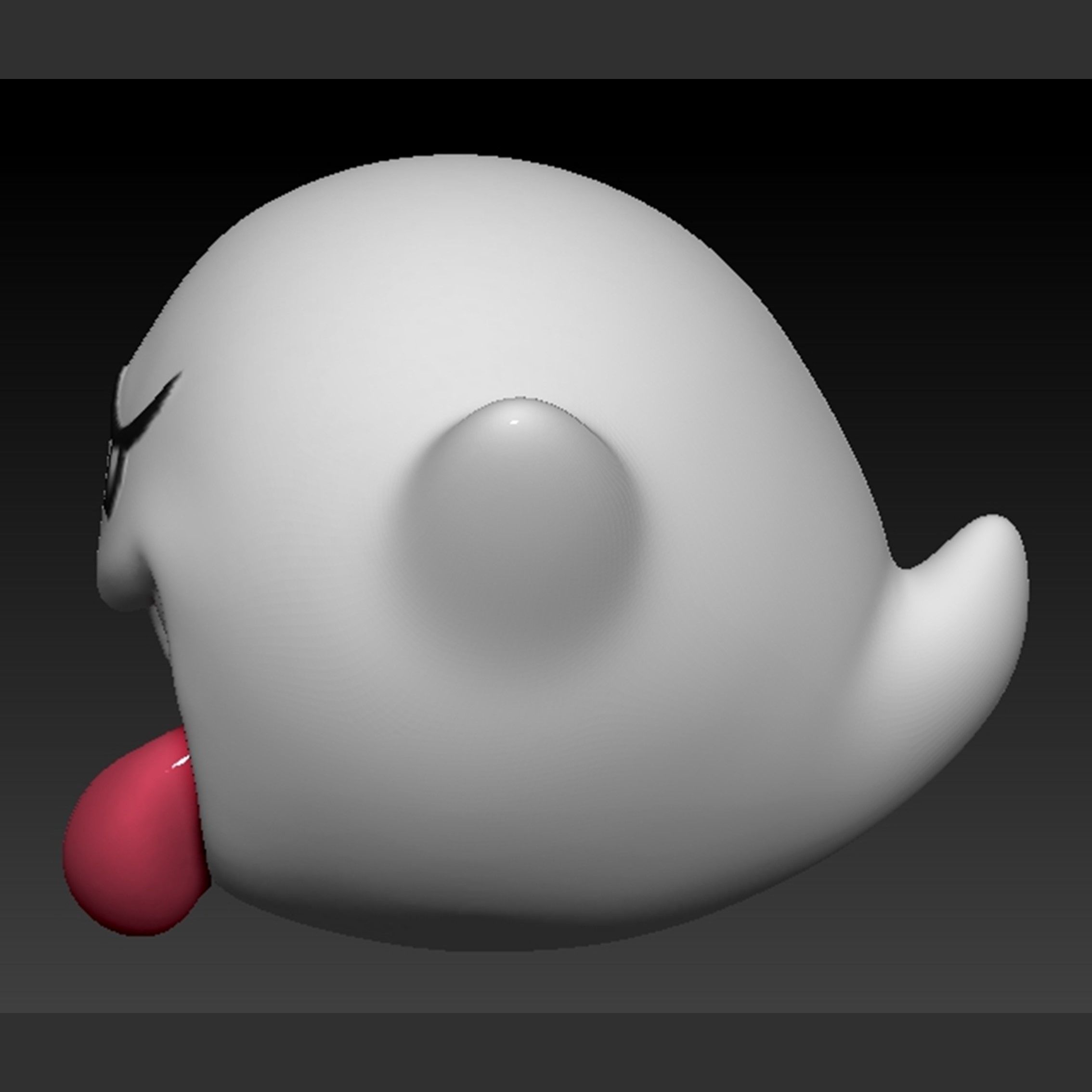 Boo Ghost Mario 3D model 3D printable | CGTrader