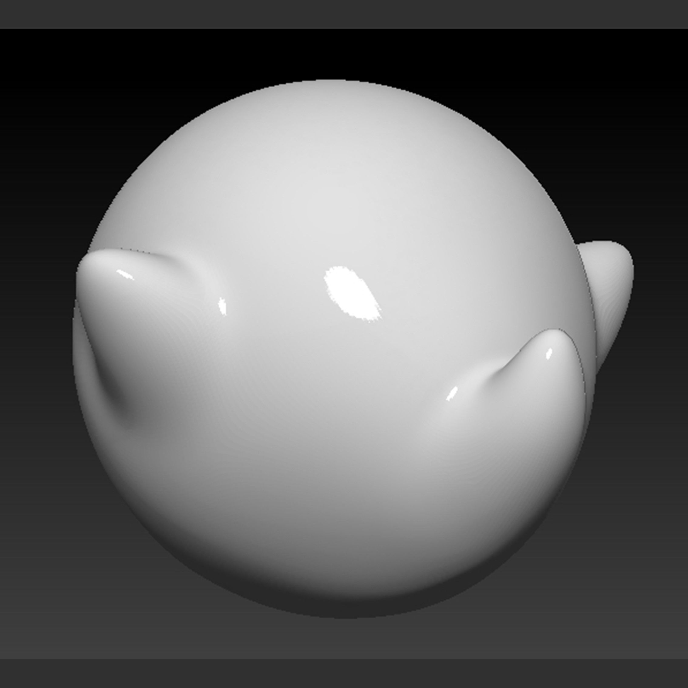 Boo Ghost Mario 3D model 3D printable | CGTrader