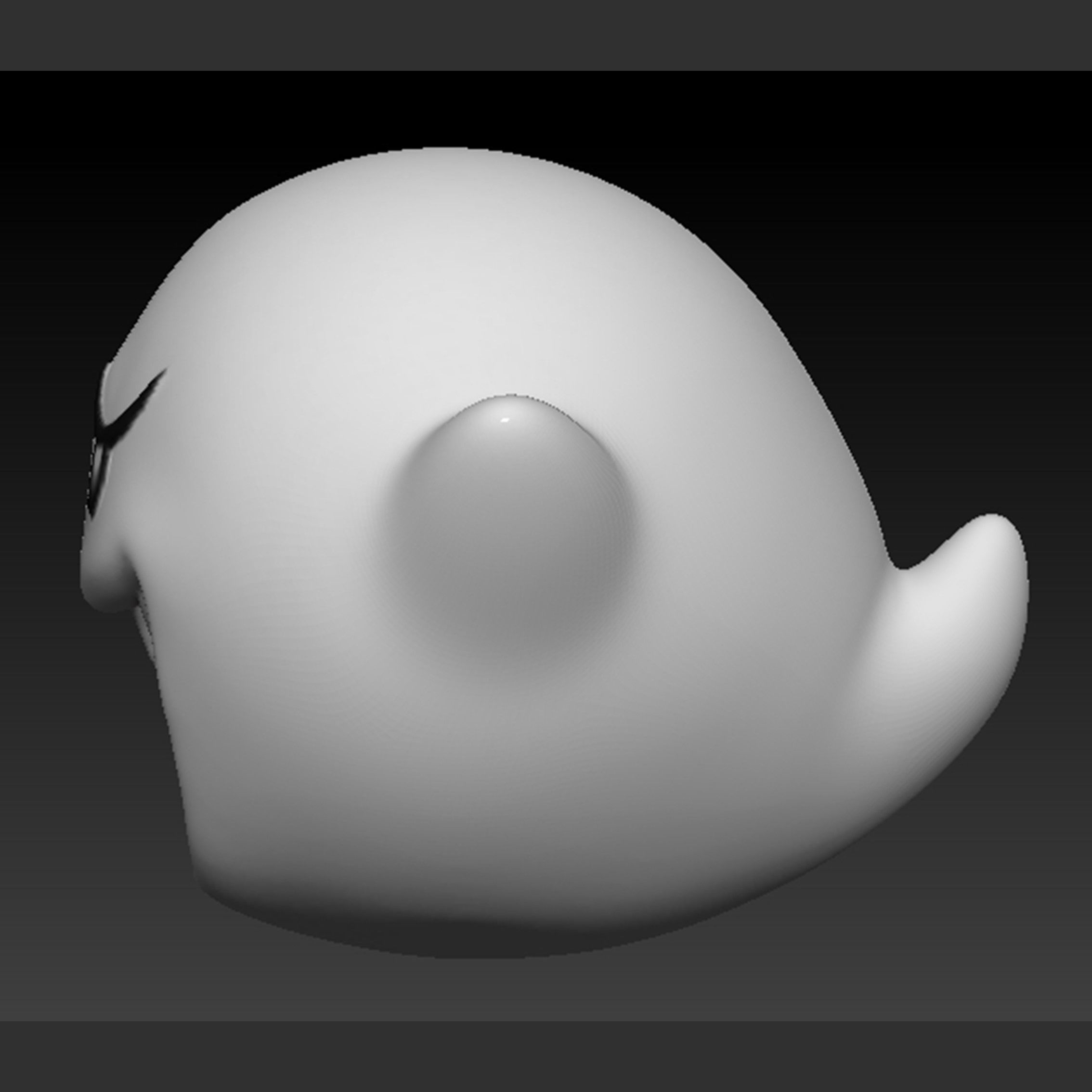 Boo Ghost Mario 3D model 3D printable | CGTrader
