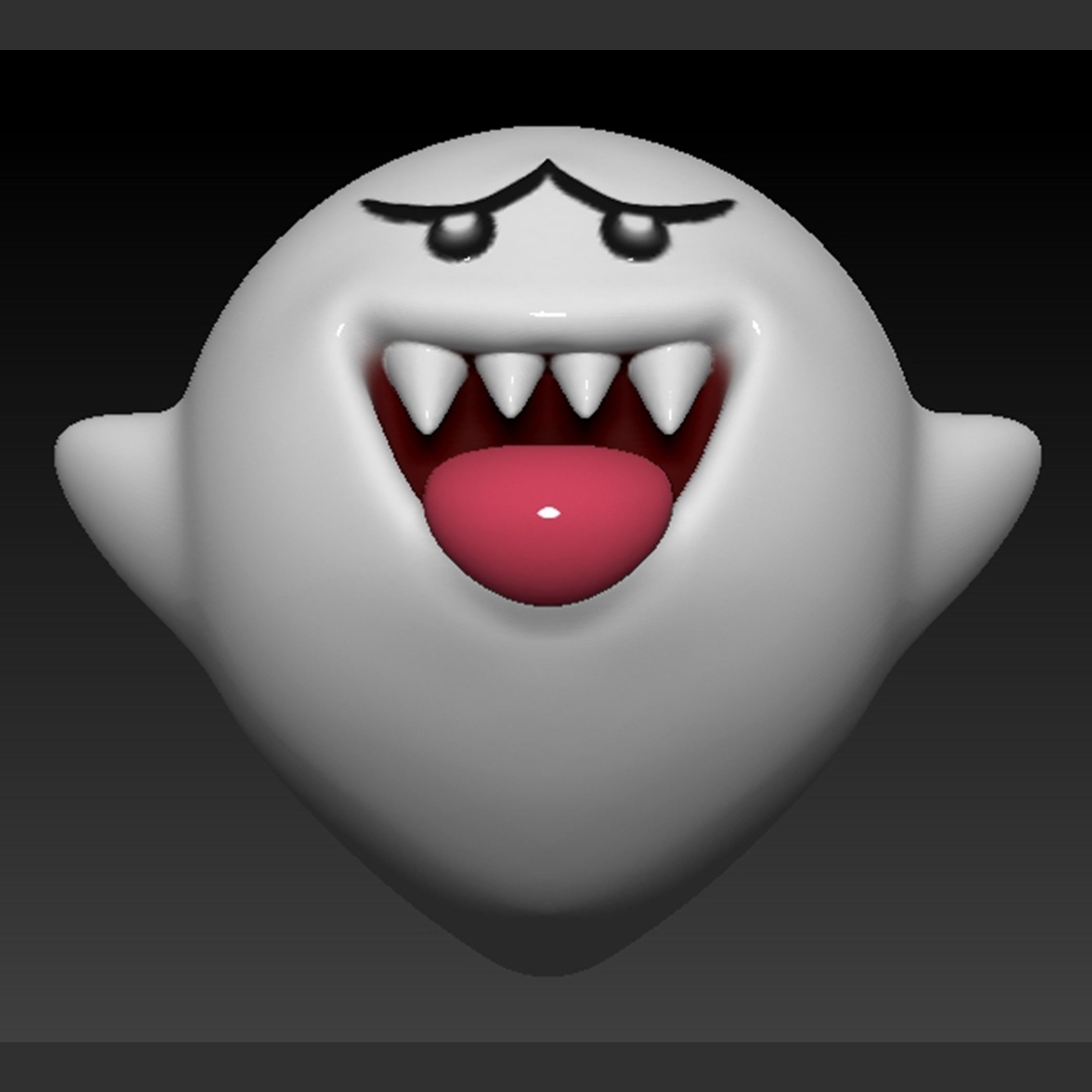 Boo Ghost Mario 3D model 3D printable | CGTrader