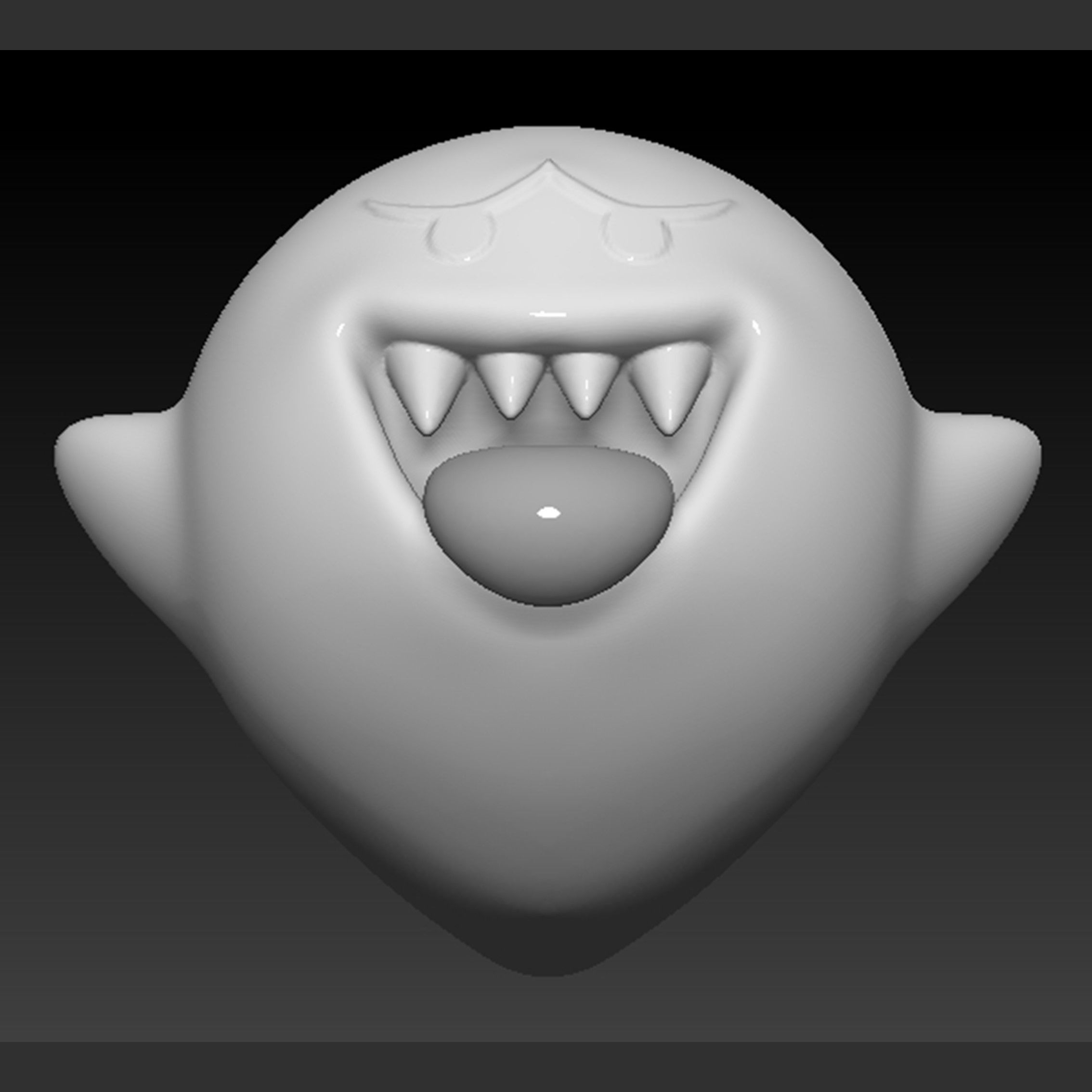 Boo Ghost Mario 3D model 3D printable | CGTrader