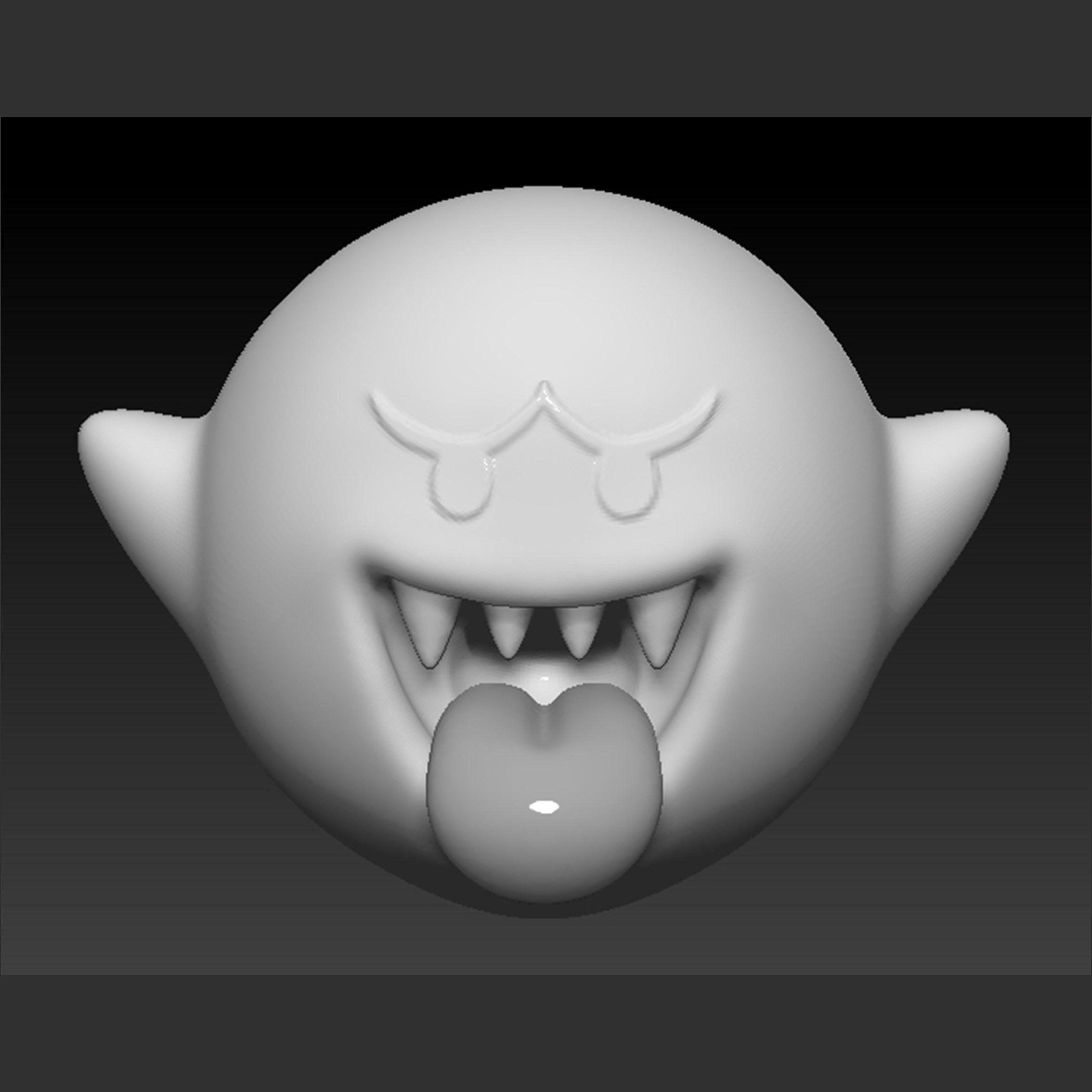 Boo Ghost Mario 3D model 3D printable | CGTrader