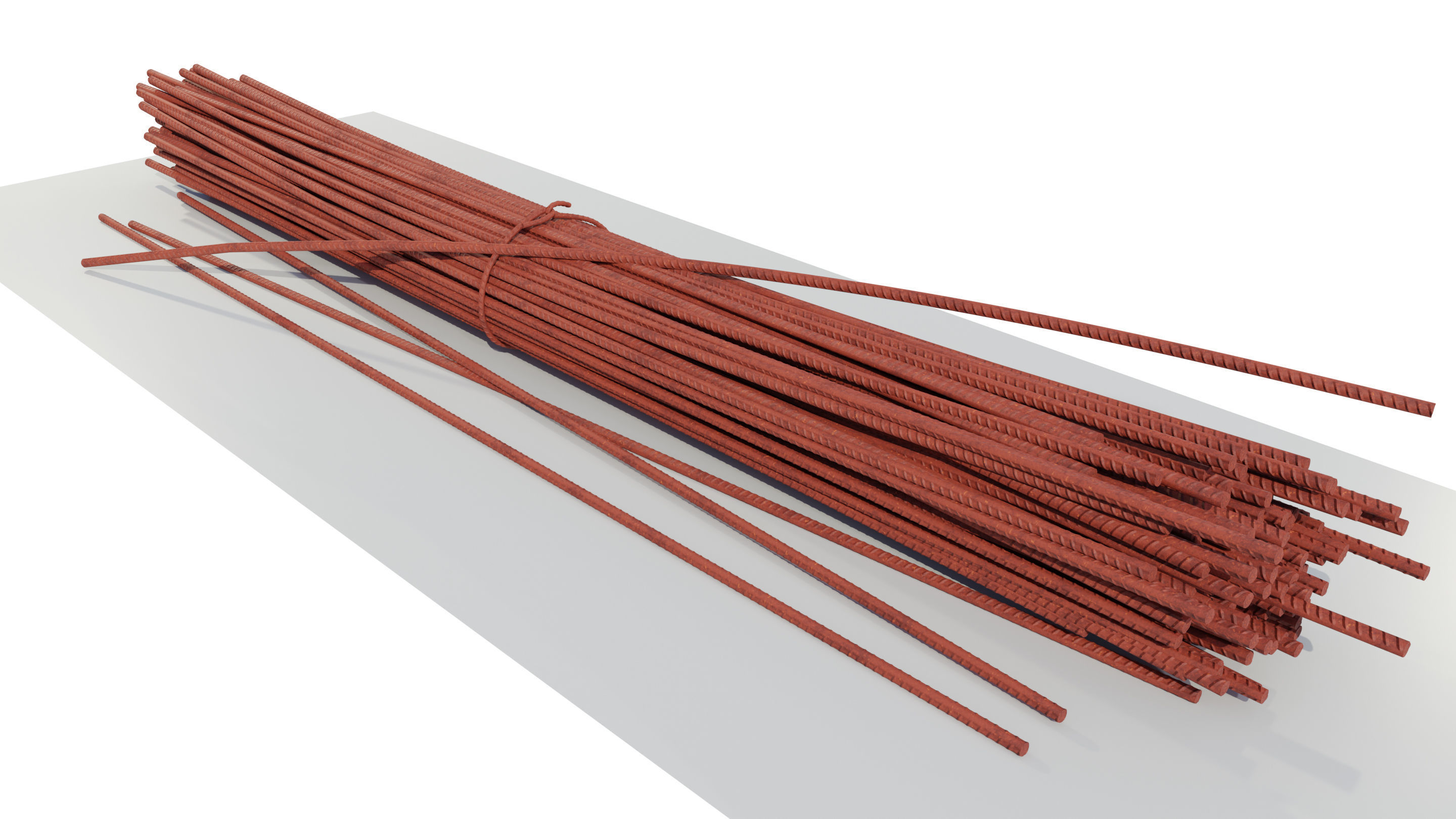 Rusty Concrete Reinforcing Bar 3D model | CGTrader