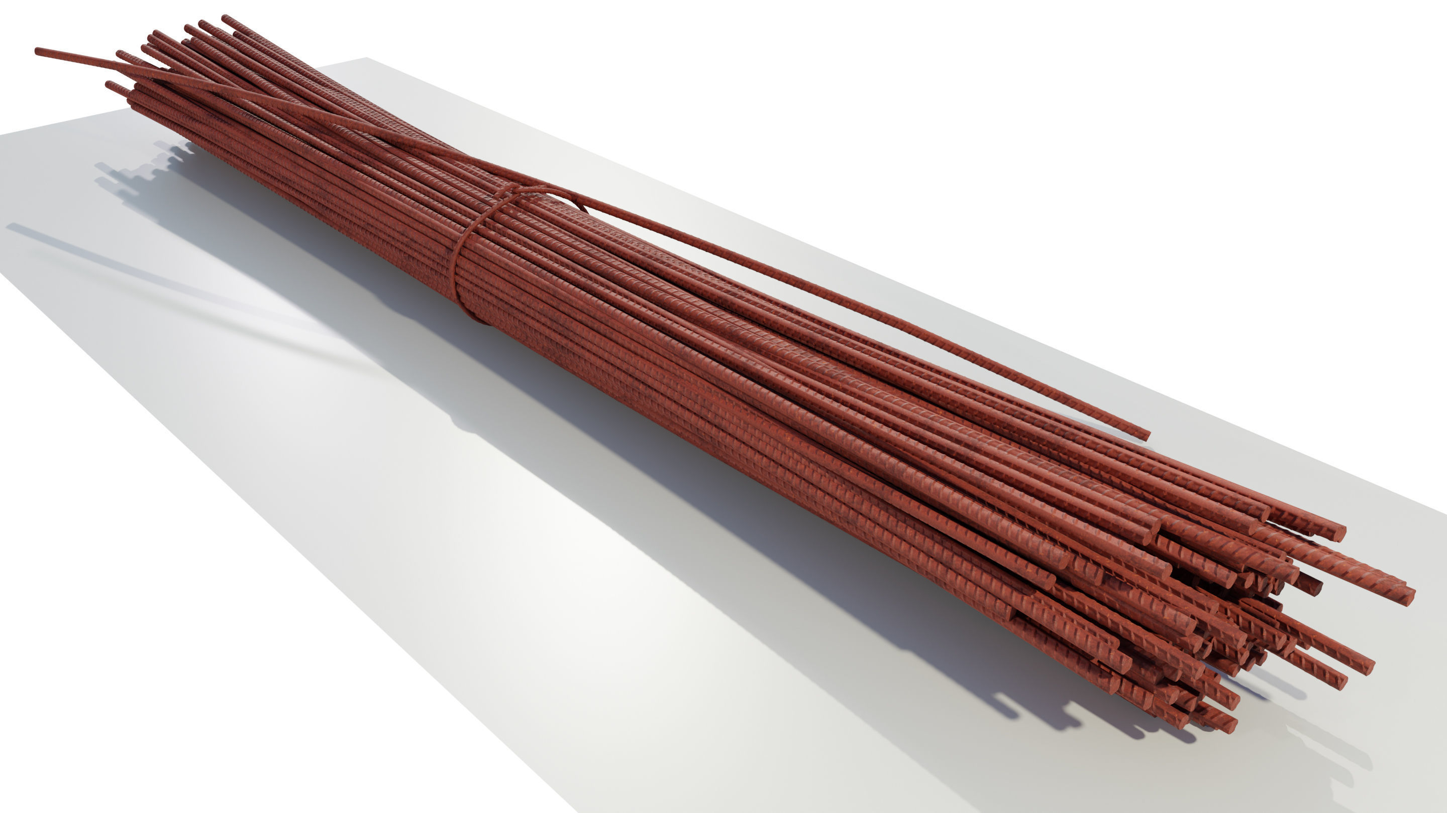 Rusty Concrete Reinforcing Bar 3D model | CGTrader