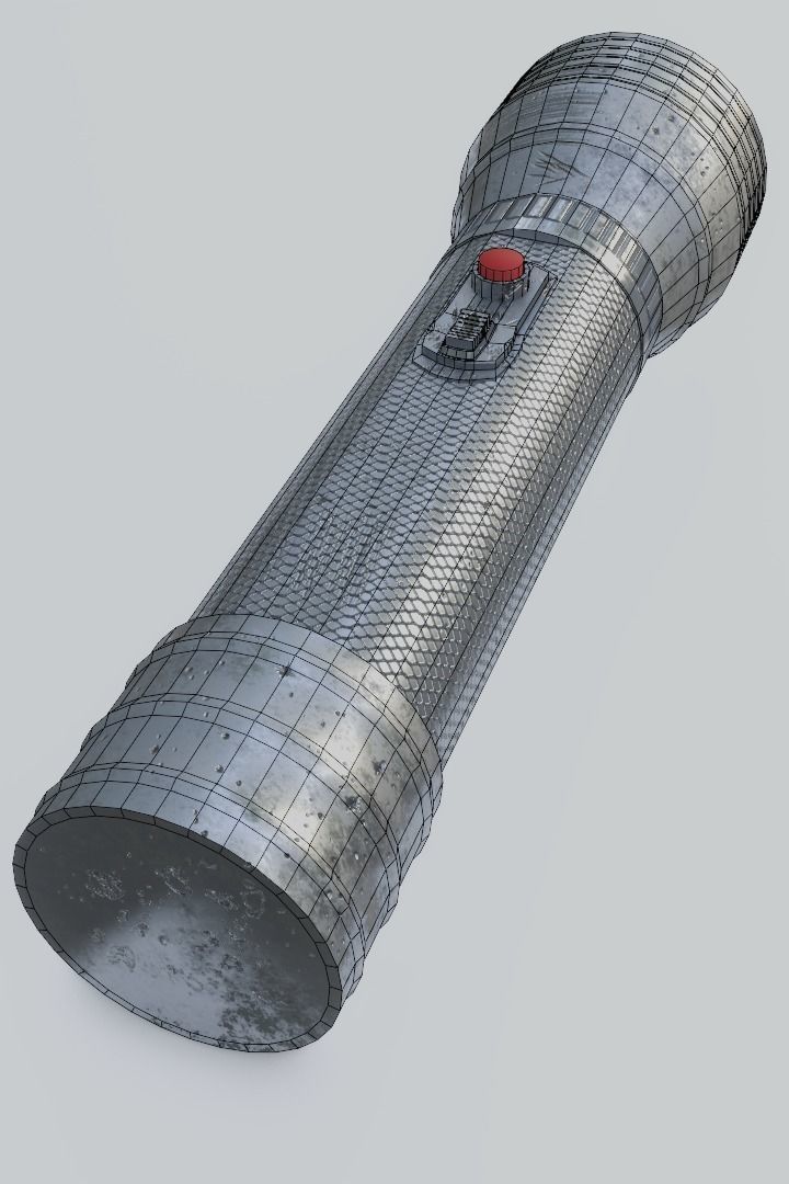 3D model Collection of light flash light and lanterns VR / AR / low ...