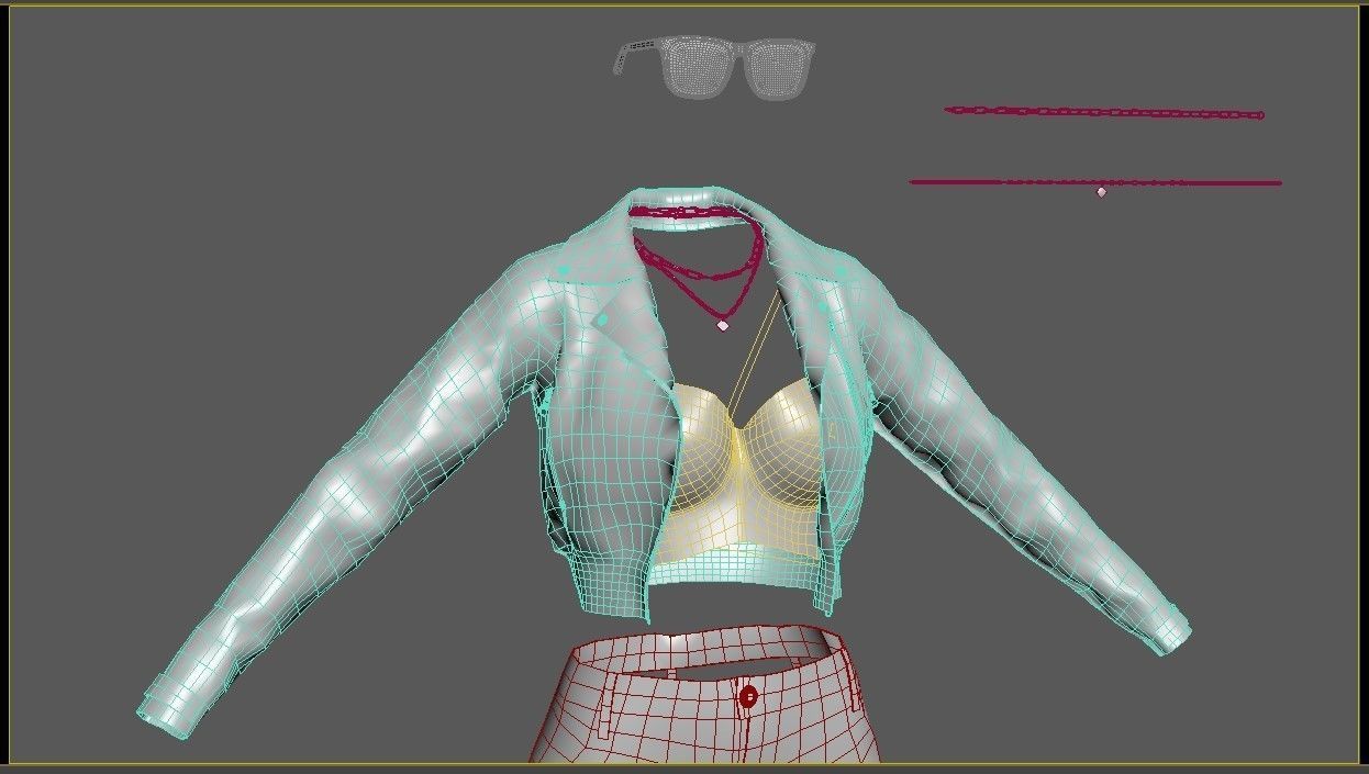 3D model Female outfit 01 VR / AR / low-poly | CGTrader