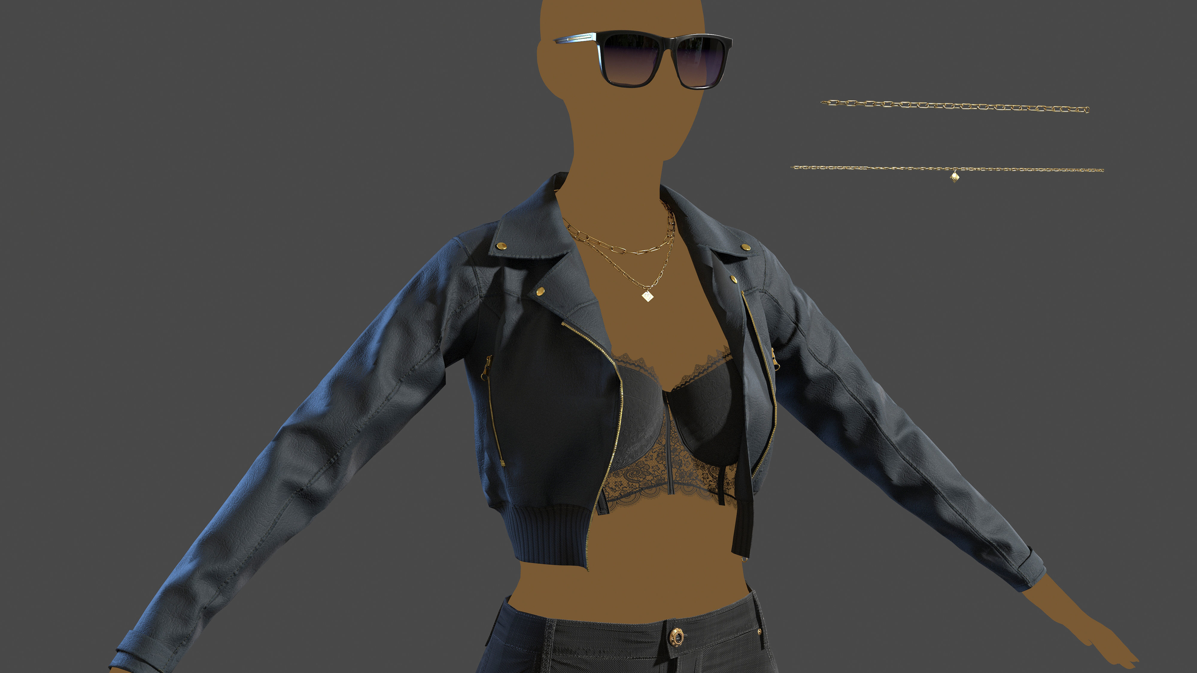 3D model Female outfit 01 VR / AR / low-poly | CGTrader