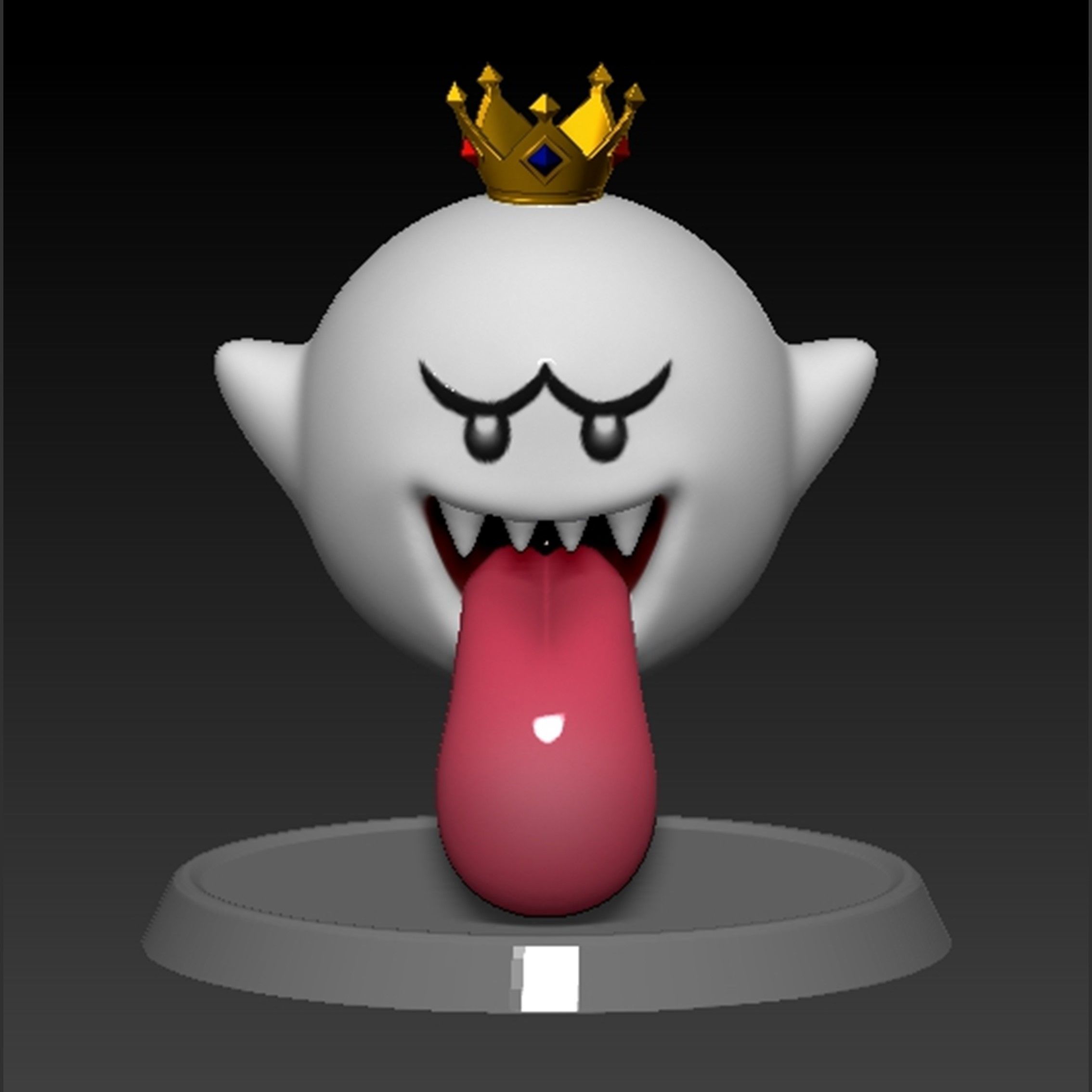 King Boo Ghost Mario Based 3D model 3D printable | CGTrader