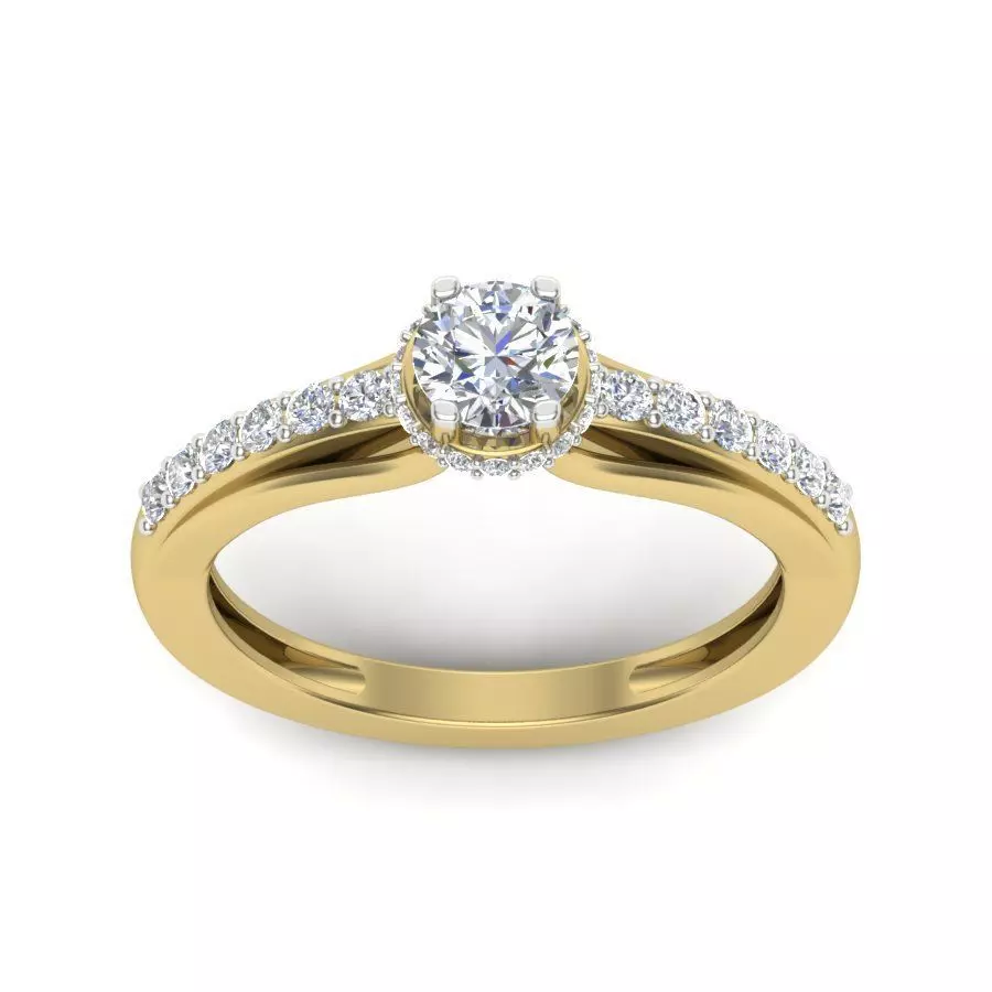 Women solitaire ring 3dm Render details 3D model 3D printable | CGTrader