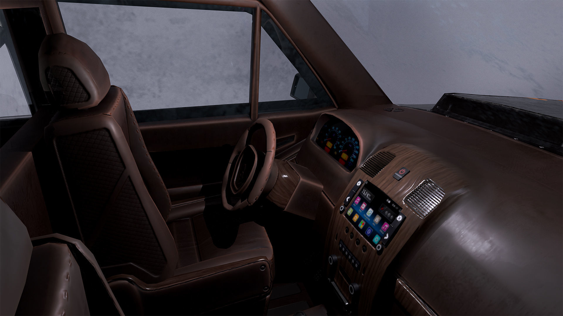 3D model Monster Truck Full Rig Unity and Unreal Engine 4 VR / AR / low ...