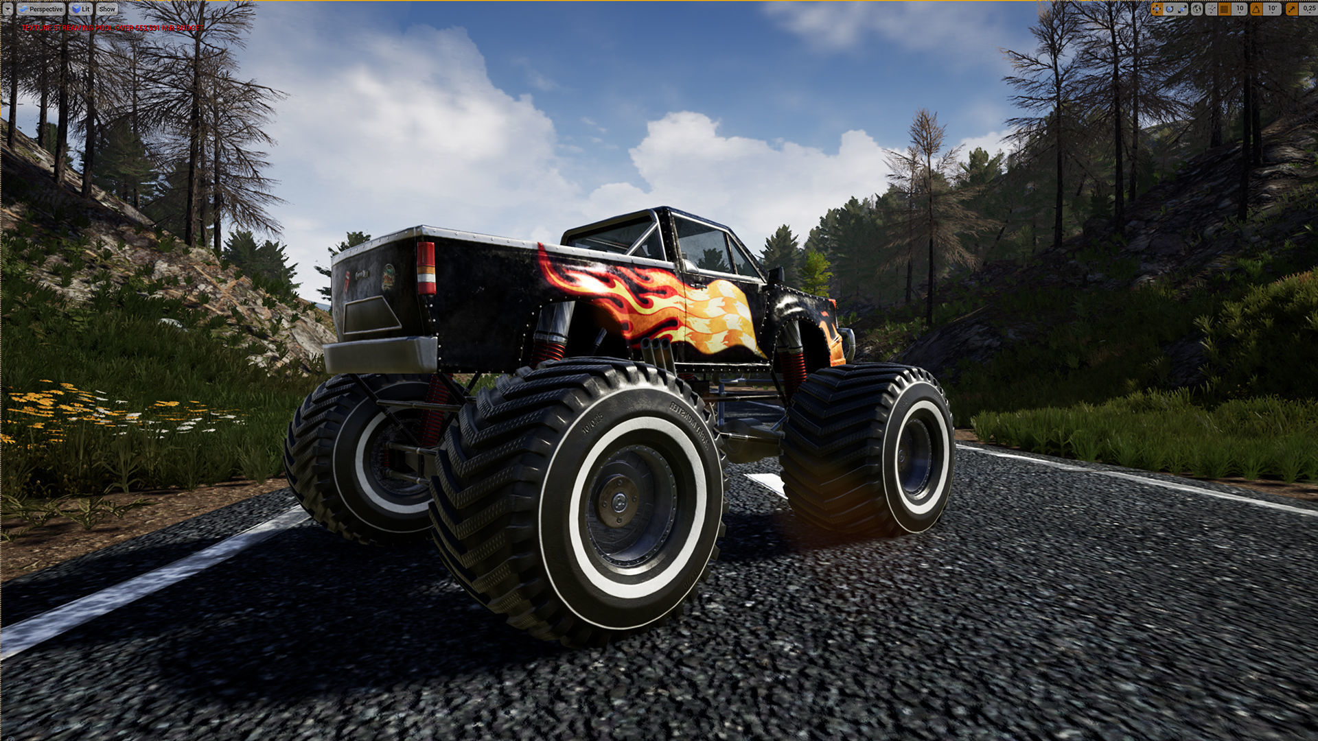 3D model Monster Truck Full Rig Unity and Unreal Engine 4 VR / AR / low ...