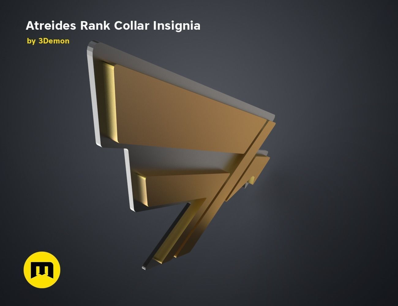 Atreides Rank Collar Insignia free 3D model 3D printable | CGTrader