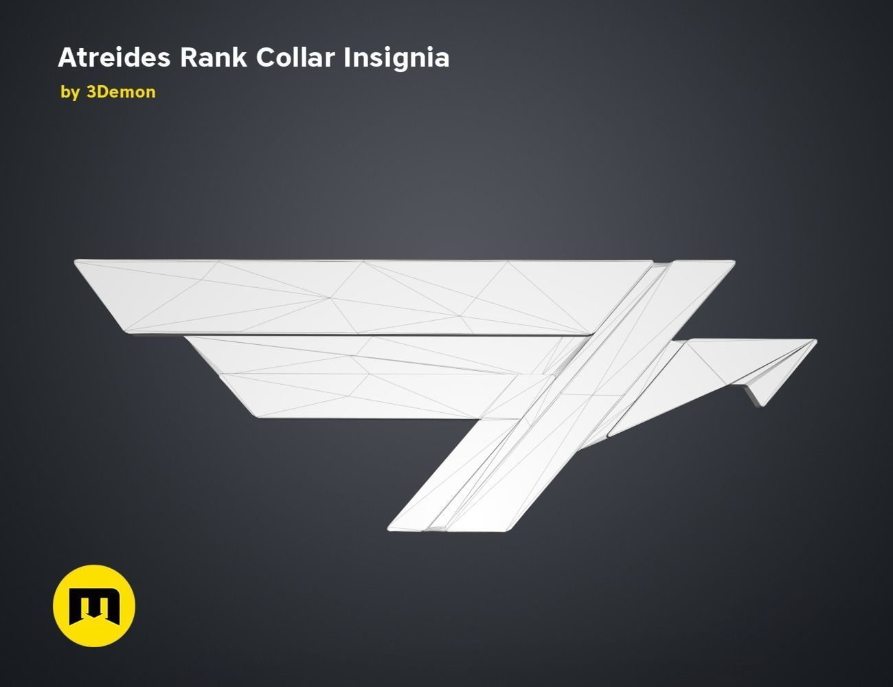 Atreides Rank Collar Insignia free 3D model 3D printable | CGTrader