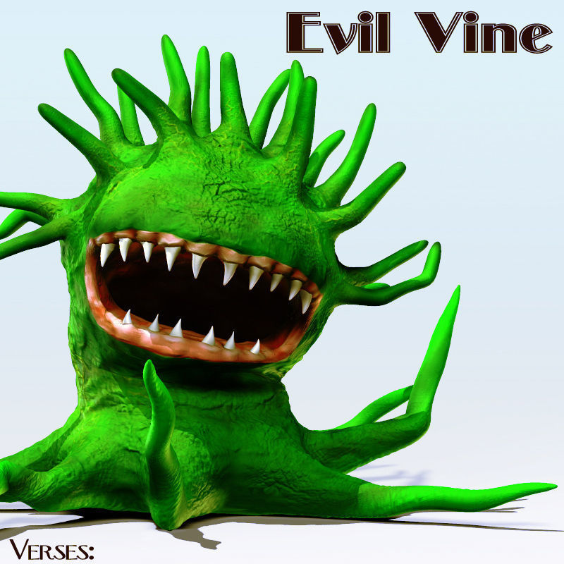 Evil Vine Fantasy Character Rigged for Animation Poser Daz 3D model ...