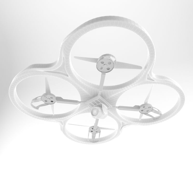 3D model Drone Quadcopter Highpoly Ultra Realistic VR / AR / low-poly ...