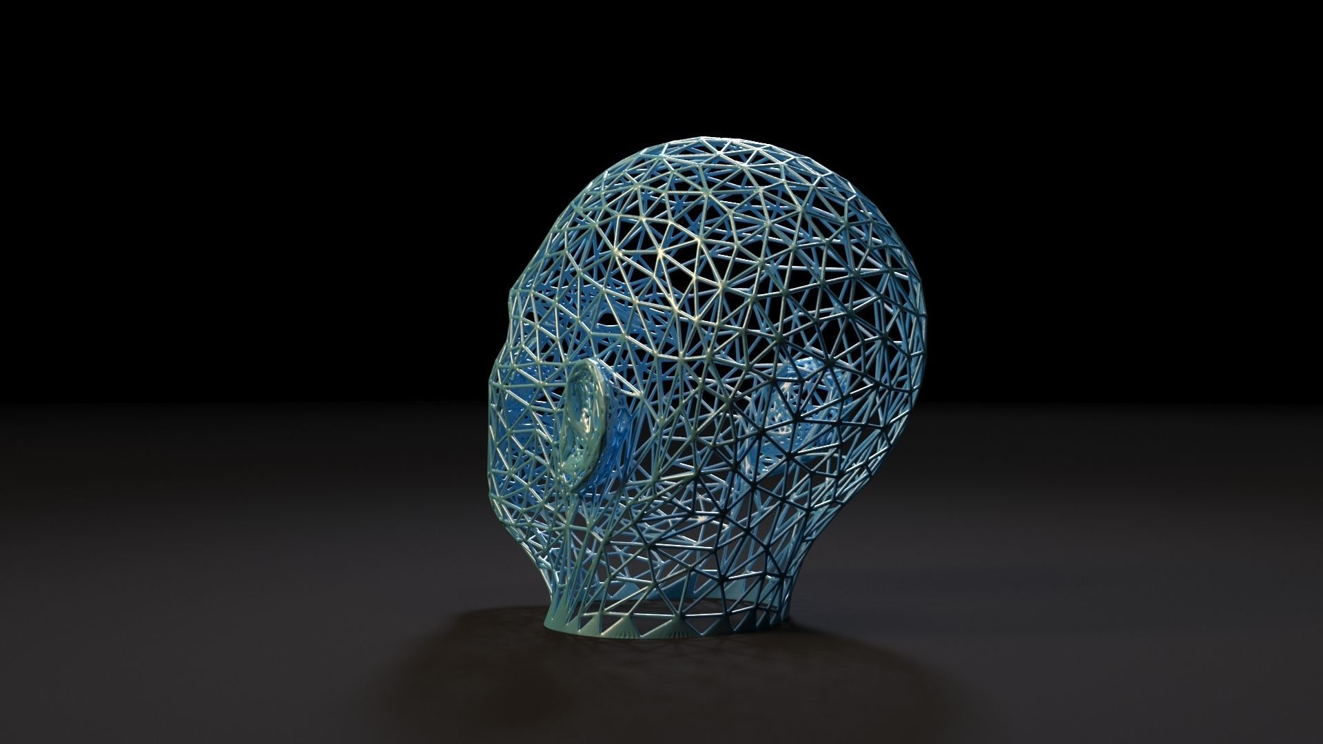 Head voronoi 3D model 3D printable | CGTrader