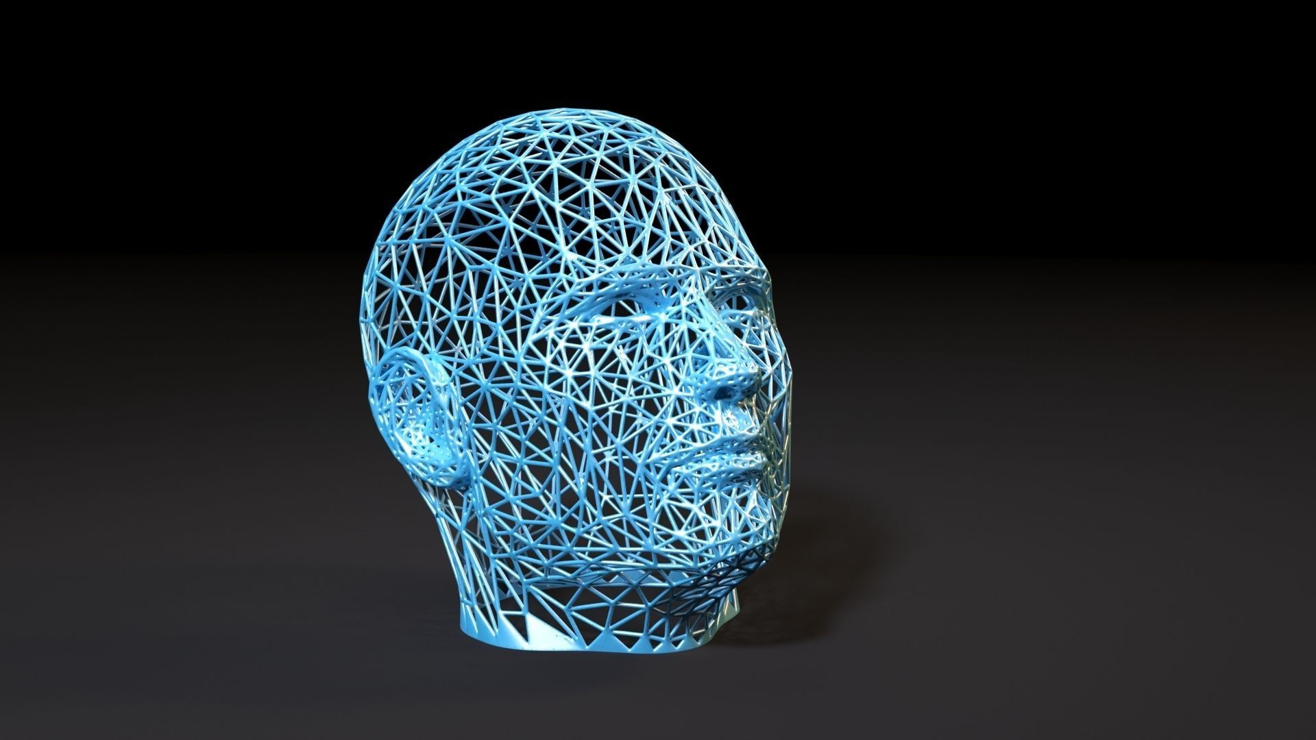 Head voronoi 3D model 3D printable | CGTrader