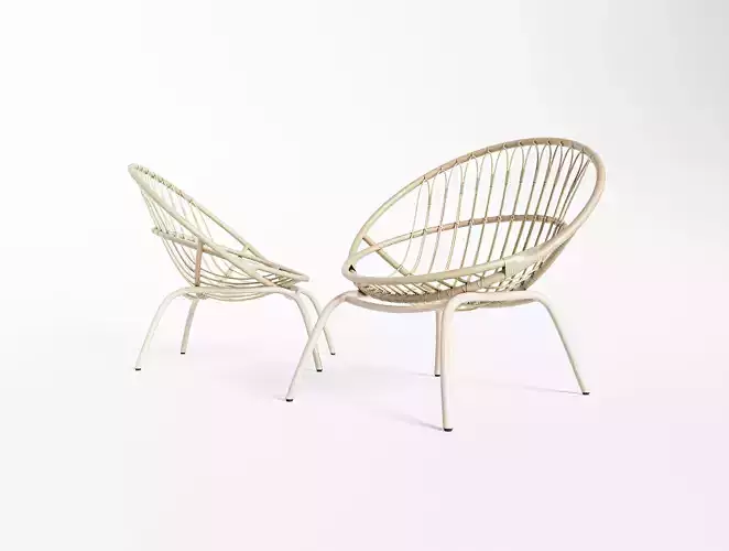 Wicker Chair free 3D model | CGTrader
