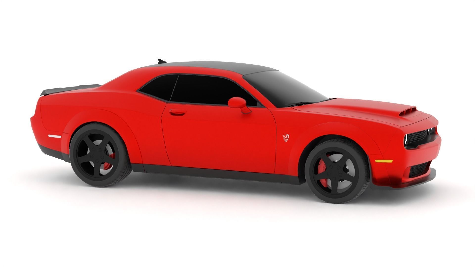 Dodge Demon Challenger 3D model | CGTrader