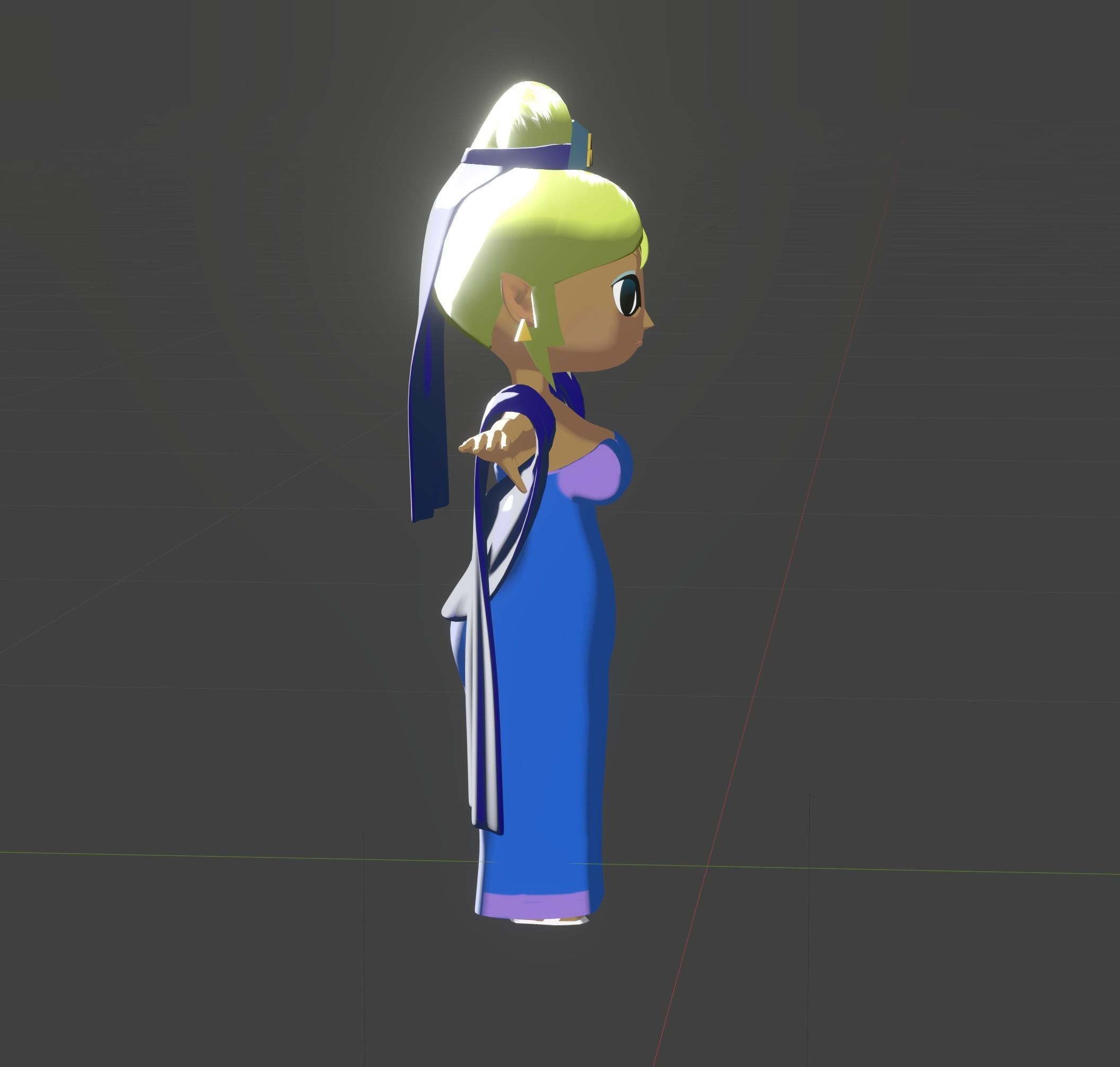 3D model Queen Tetra Zelda VR / AR / low-poly | CGTrader