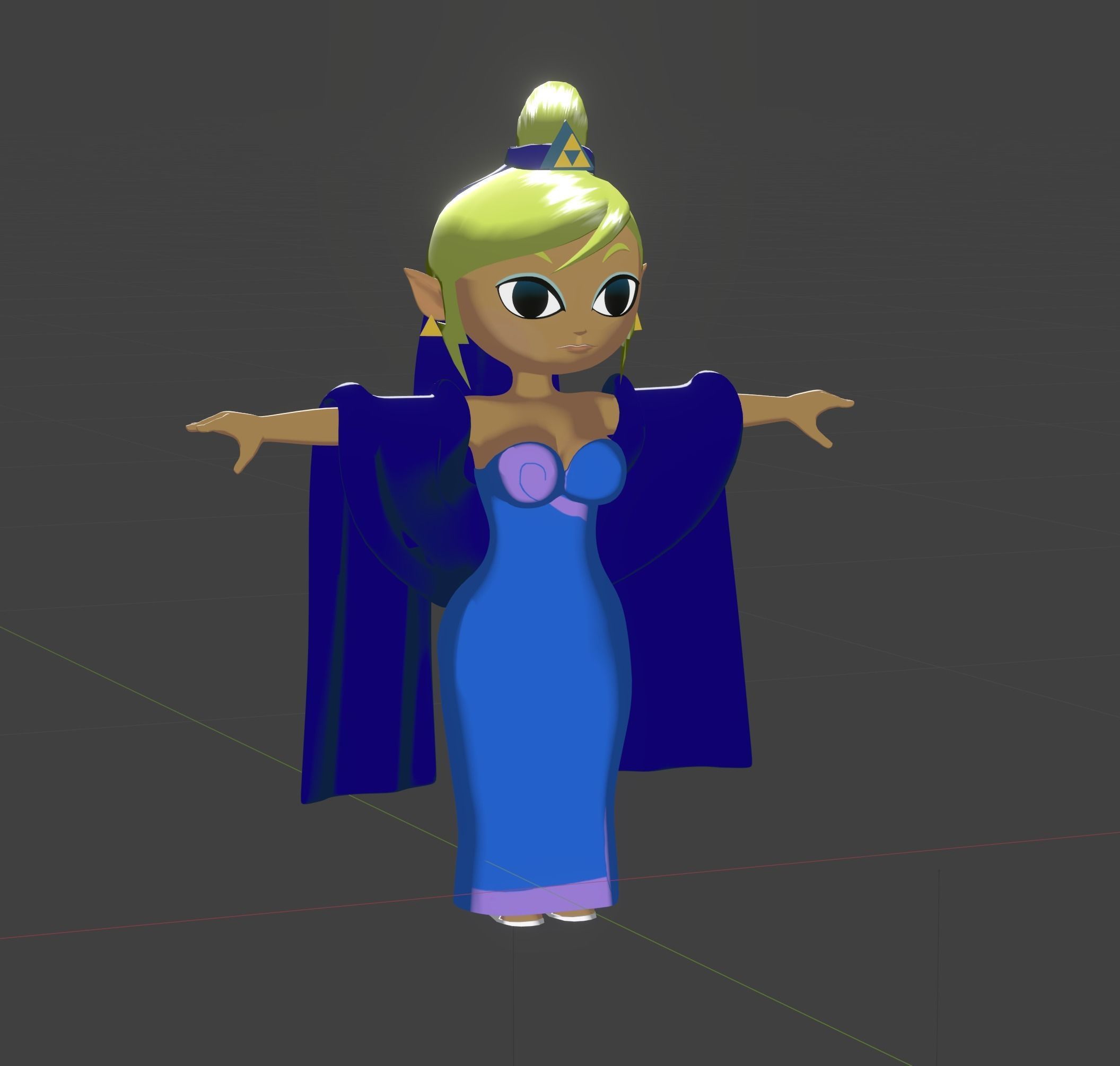 3D model Queen Tetra Zelda VR / AR / low-poly | CGTrader