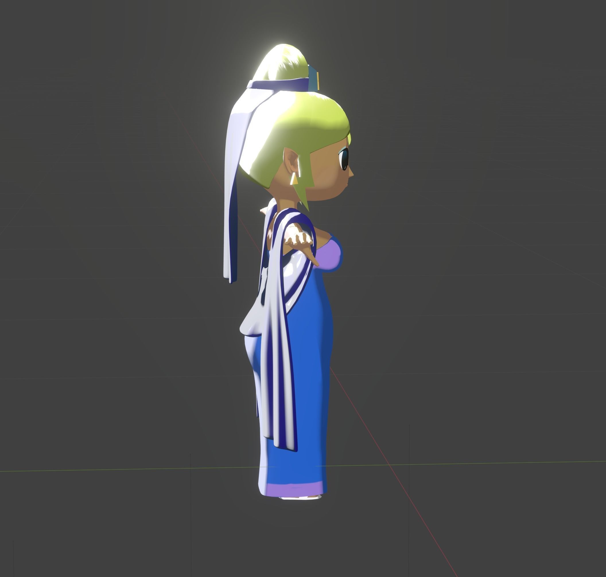 3D model Queen Tetra Zelda VR / AR / low-poly | CGTrader