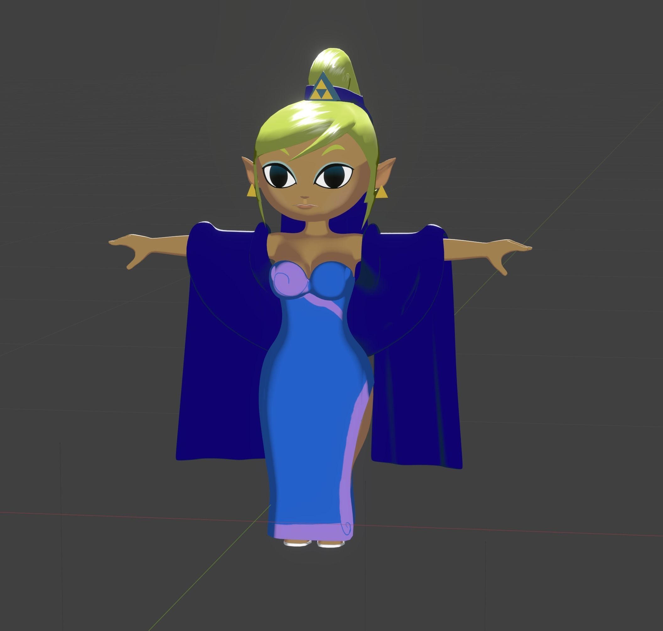 3D model Queen Tetra Zelda VR / AR / low-poly | CGTrader