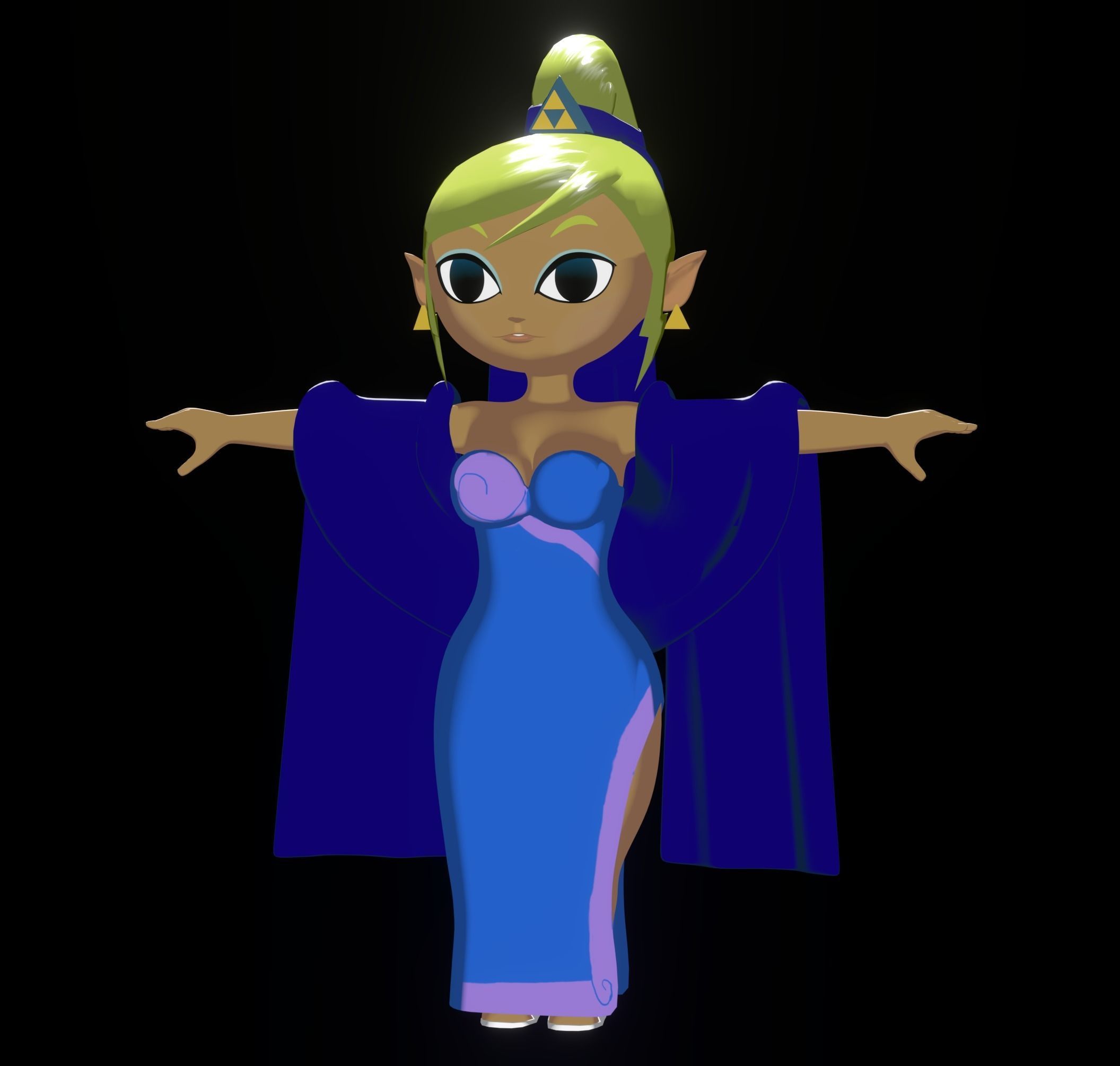 3D model Queen Tetra Zelda VR / AR / low-poly | CGTrader