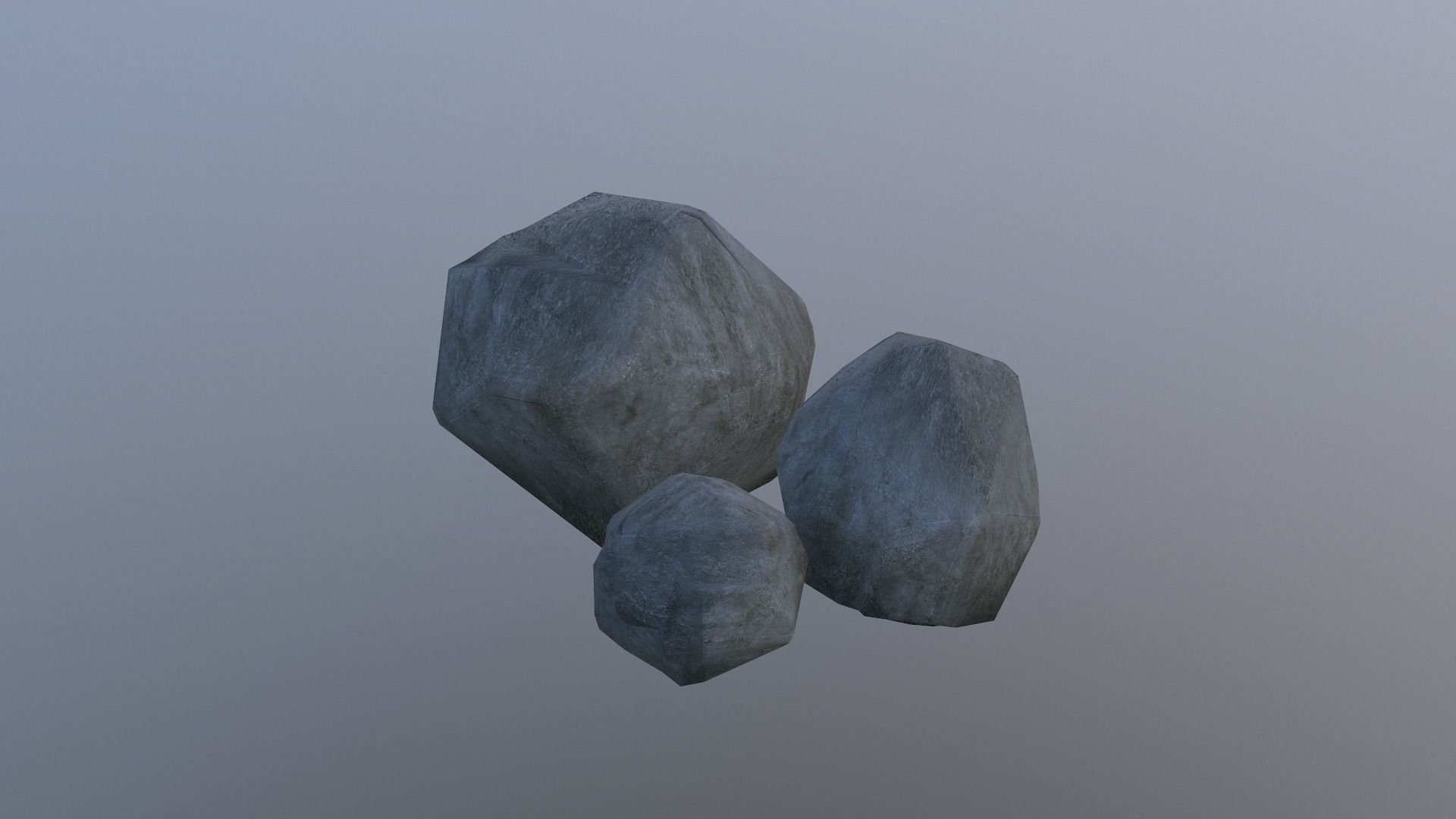 Rocks three stones free VR / AR / low-poly 3D model | CGTrader