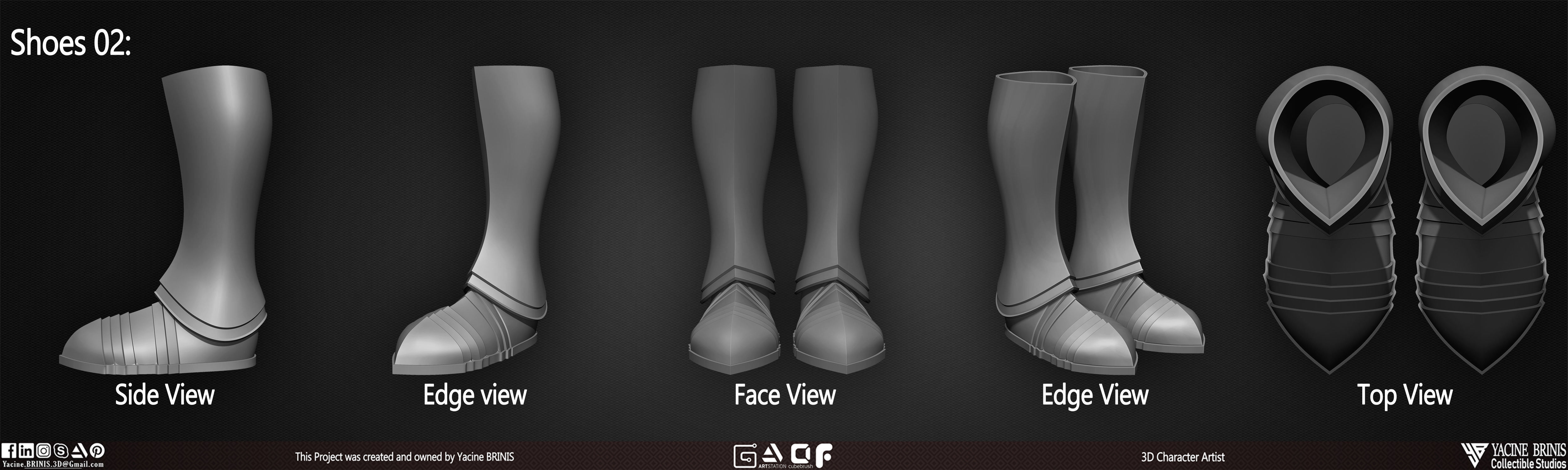 3D model Pack of 20 Shoes Volume 03 VR / AR / low-poly | CGTrader