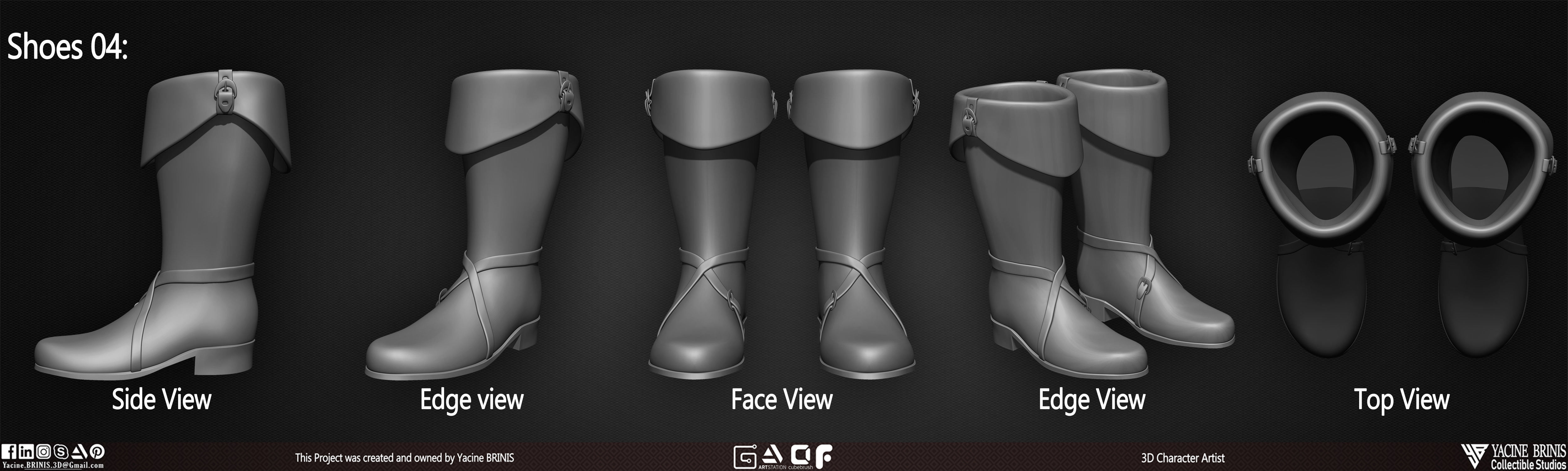3D model Pack of 20 Shoes Volume 03 VR / AR / low-poly | CGTrader