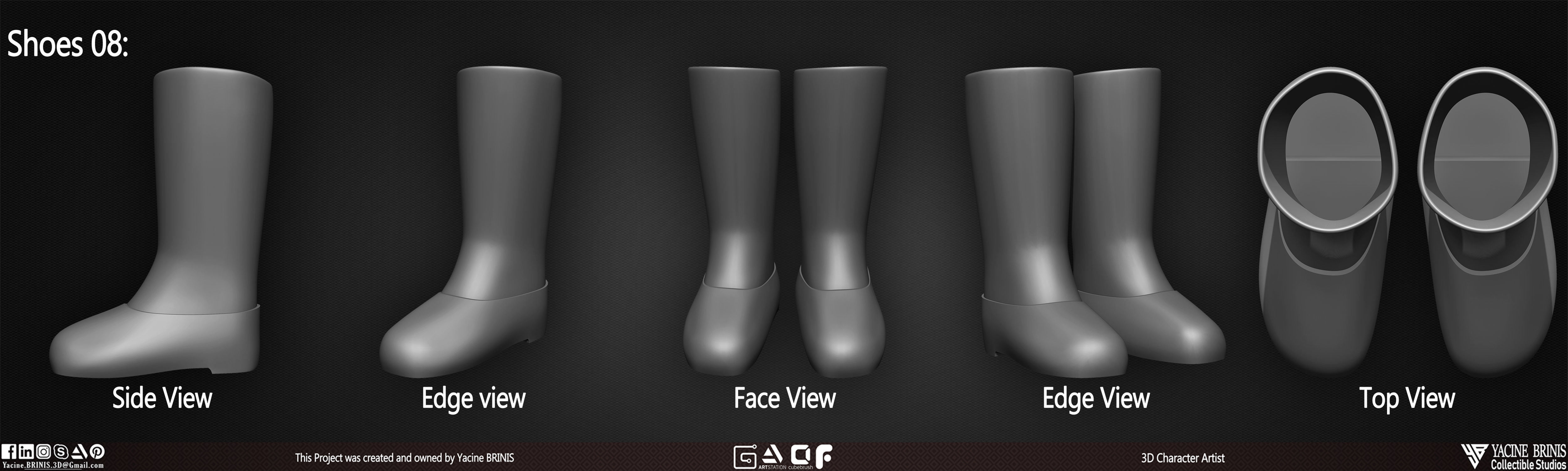 3D model Pack of 20 Shoes Volume 03 VR / AR / low-poly | CGTrader