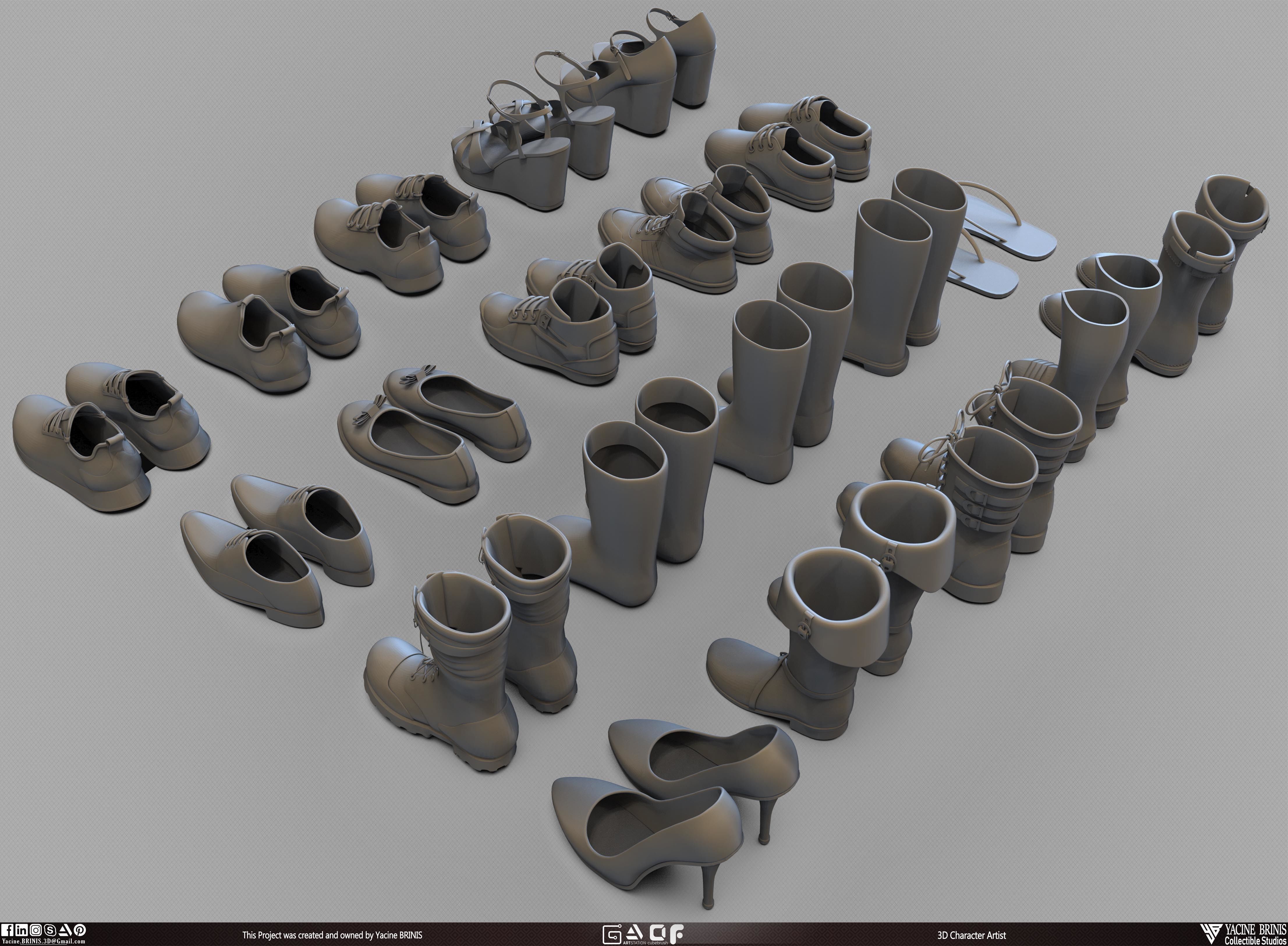 3D model Pack of 20 Shoes Volume 03 VR / AR / low-poly | CGTrader