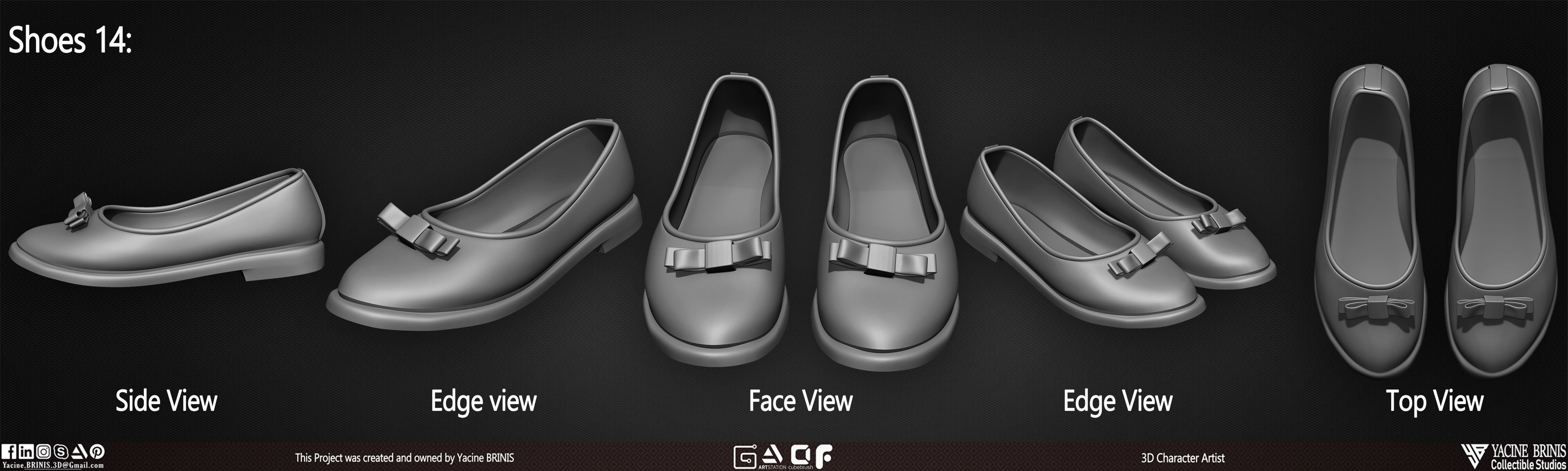 3D model Pack of 20 Shoes Volume 03 VR / AR / low-poly | CGTrader