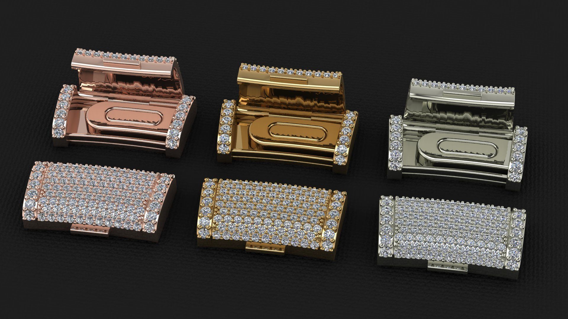 Cuban lock 12mm curve 3D model 3D printable | CGTrader