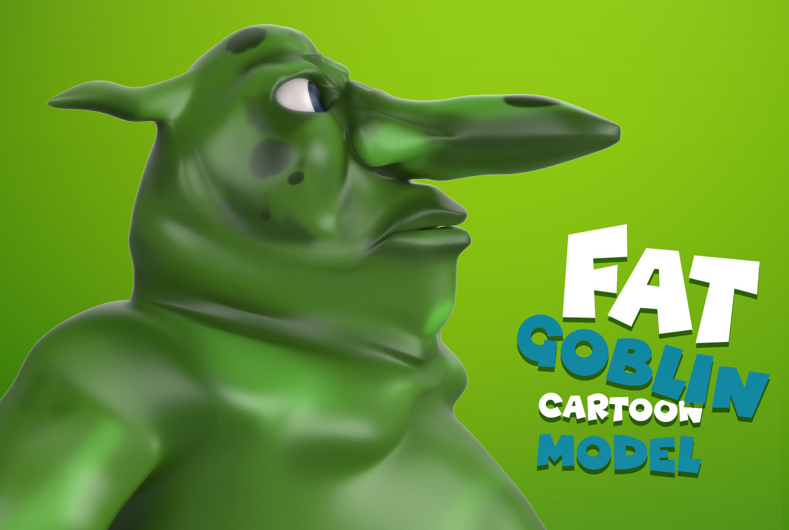 Fat Goblin Cartoon Model with Texture 3D model | CGTrader