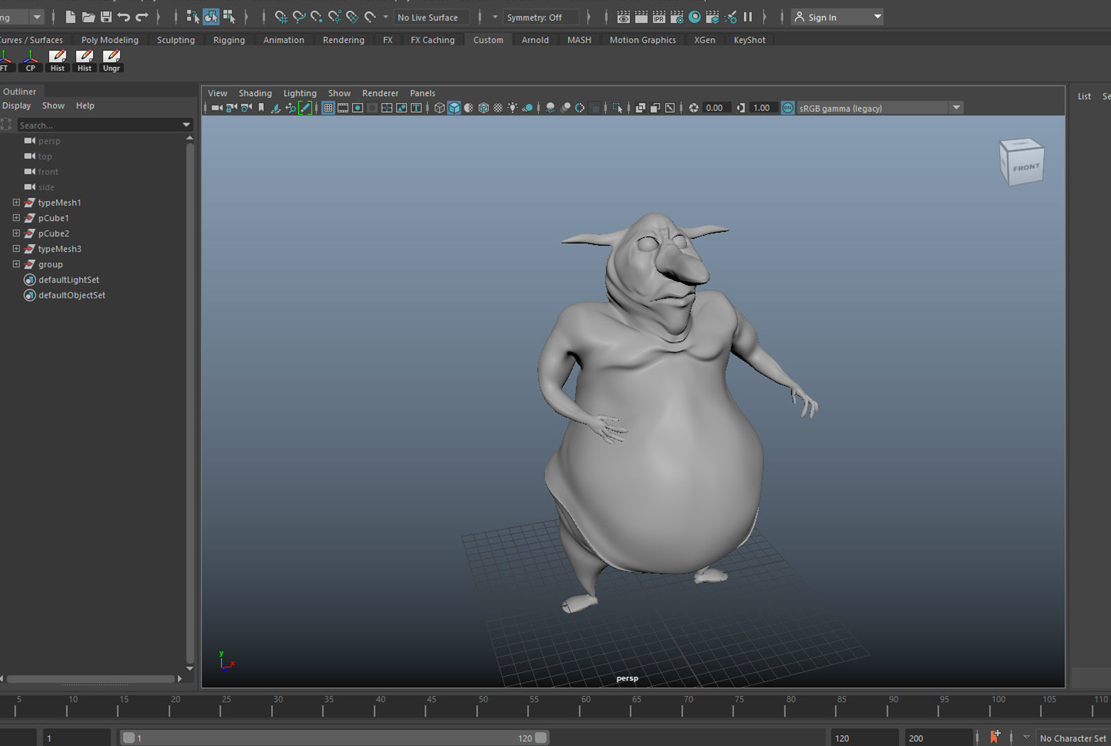 Fat Goblin Cartoon Model with Texture 3D model | CGTrader