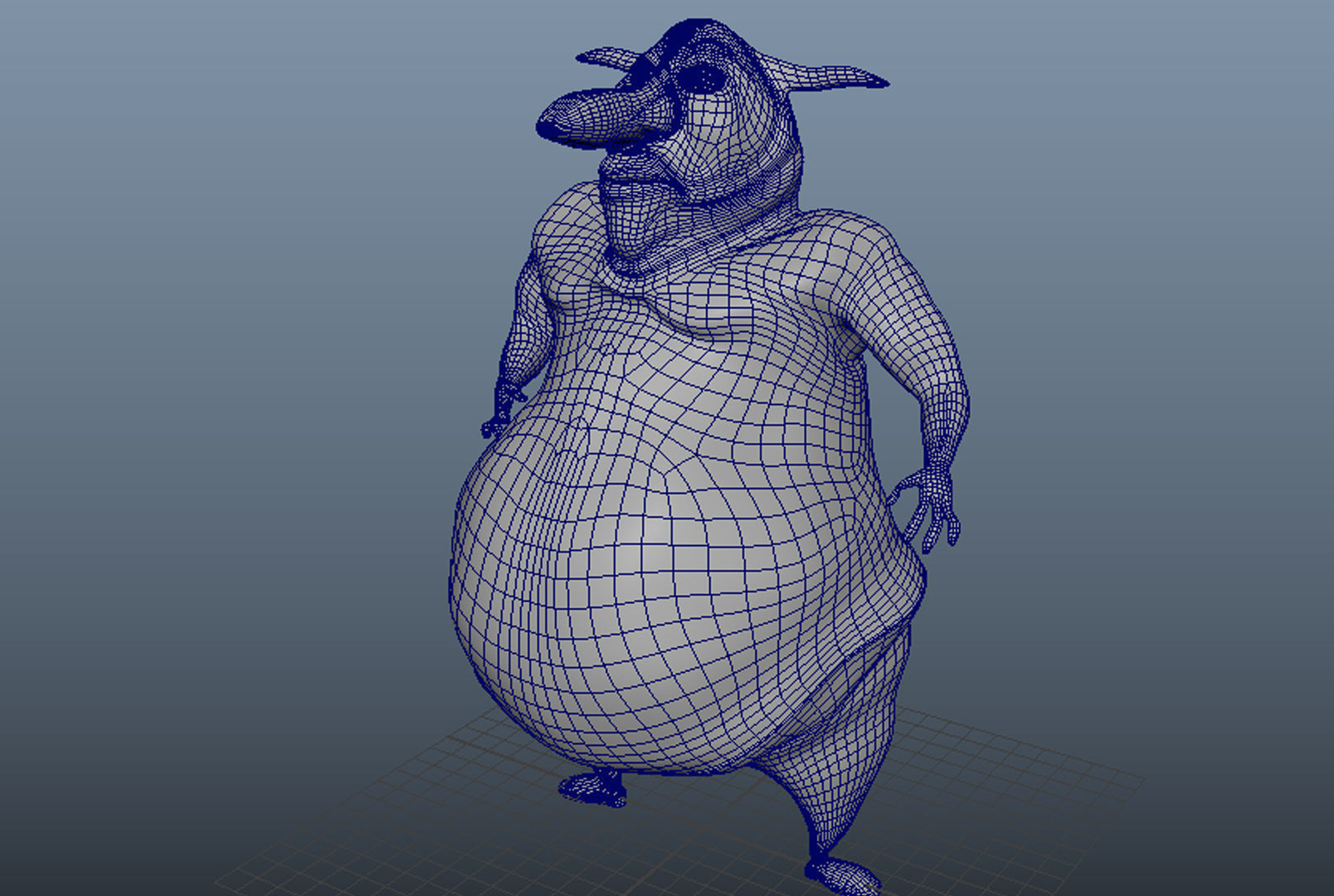 Fat Goblin Cartoon Model with Texture 3D model | CGTrader