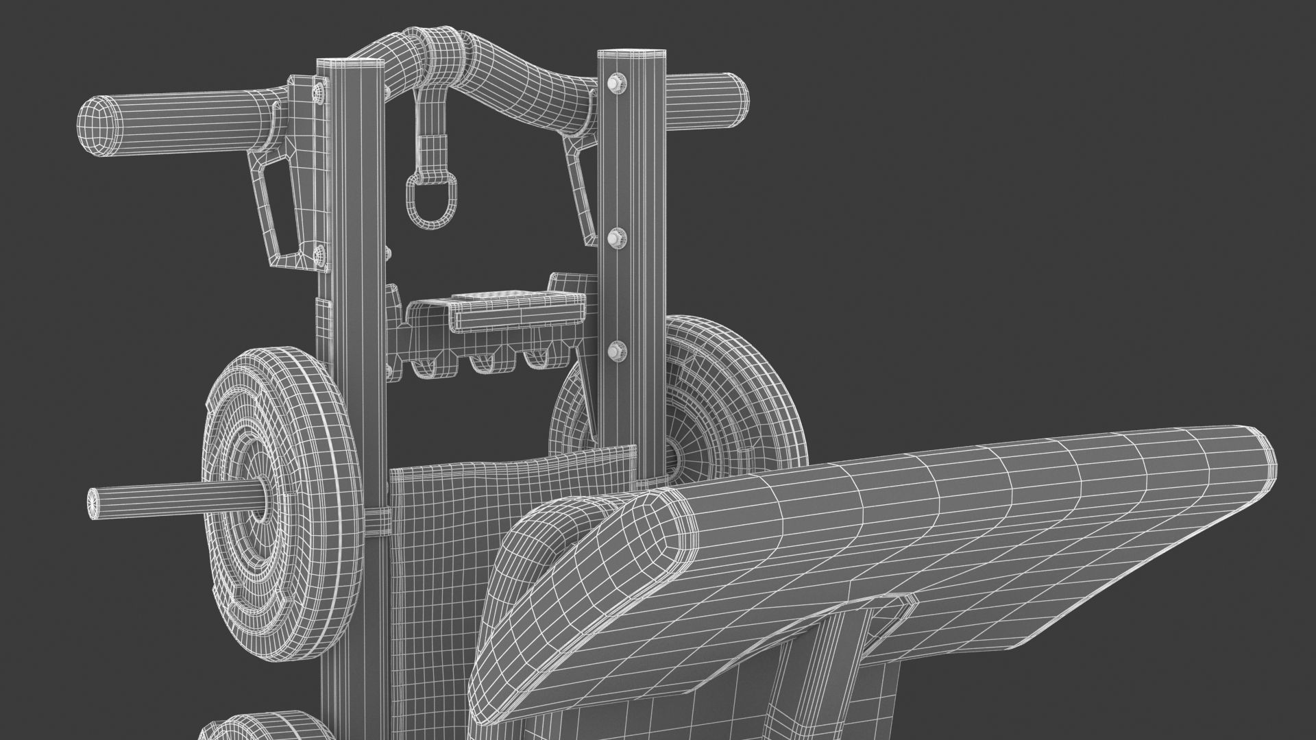 Bowflex Revolution Accessory Rack 3D model | CGTrader