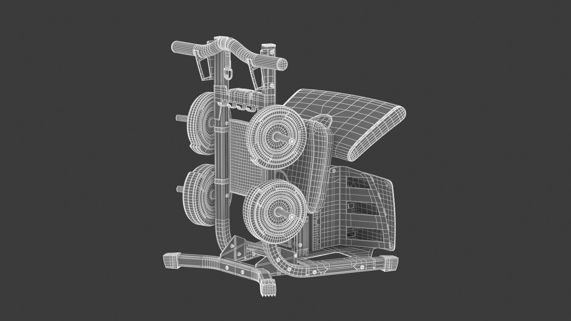 Bowflex Revolution Accessory Rack 3D model | CGTrader