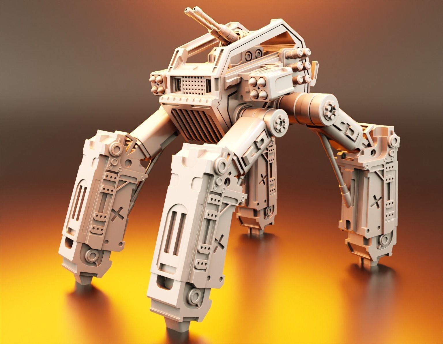 Robot tank 3D Print model 3D model 3D printable | CGTrader