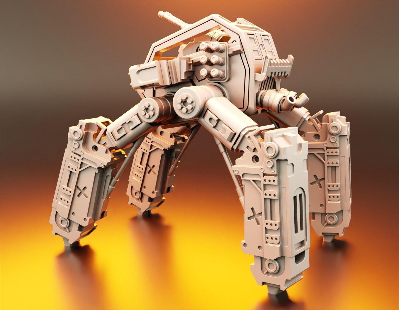 Robot tank 3D Print model 3D model 3D printable | CGTrader